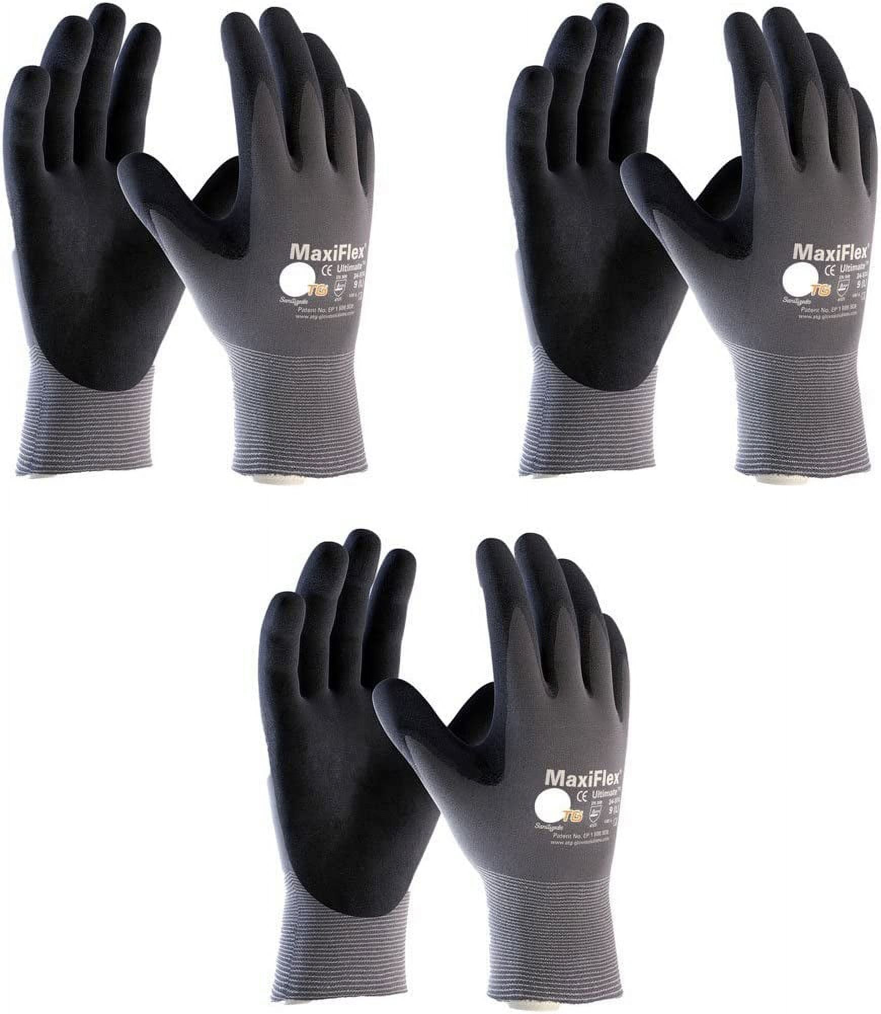 Party Seamless Knit Nylon Gloves with Nitrile Coat and Micro Foam Grip ...