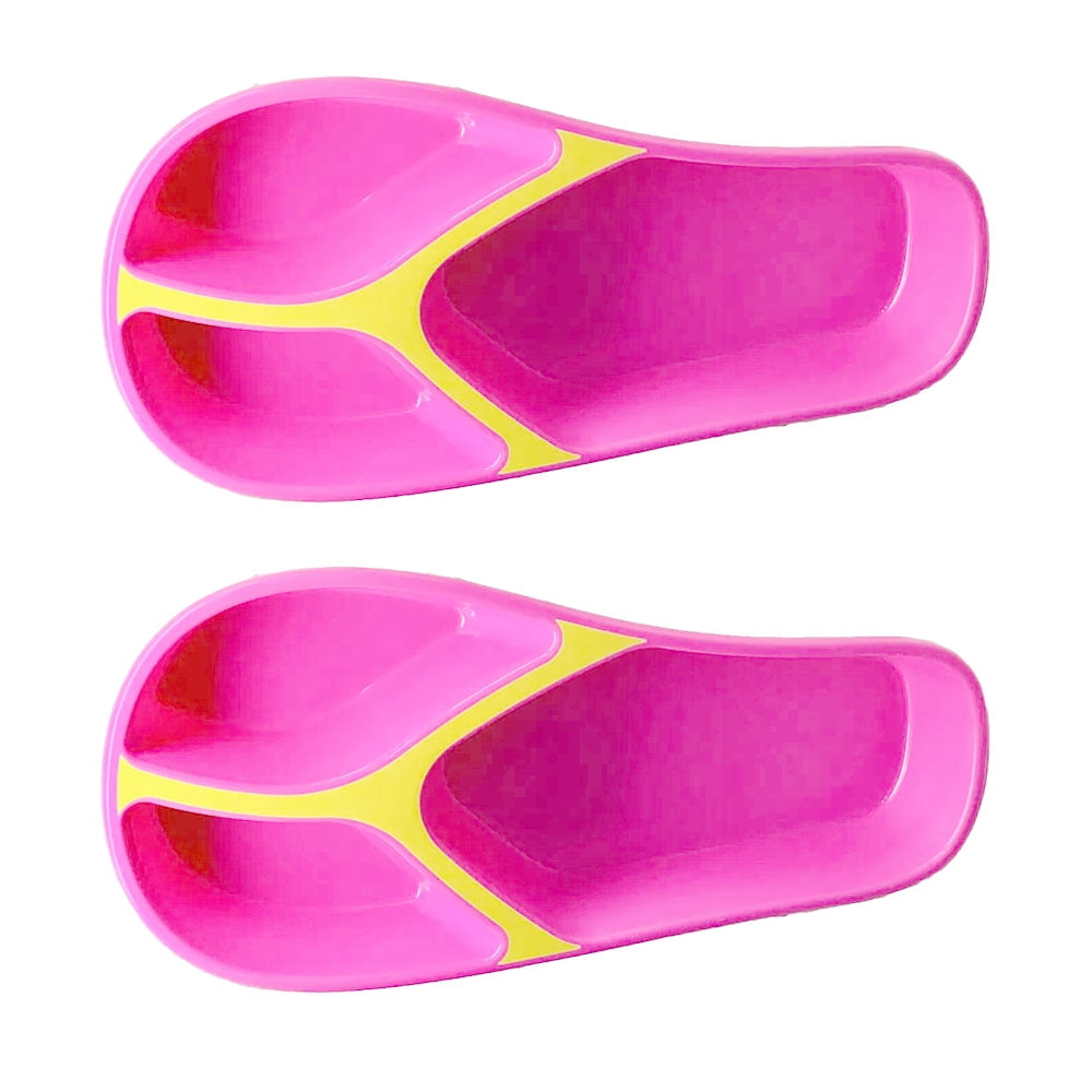 Party Serving Trays Tiered - Platter Flip Flop Shaped - Pink Plastic 13 ...