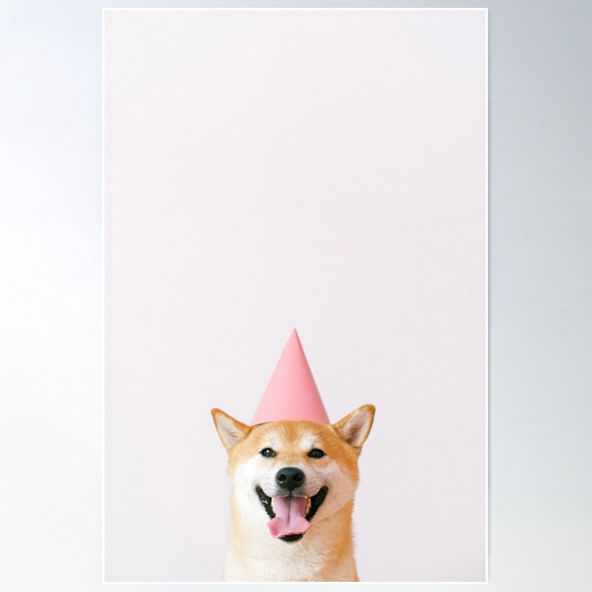 Party Shiba Inu Poster, 8x12 UNFRAMED - Walmart.com