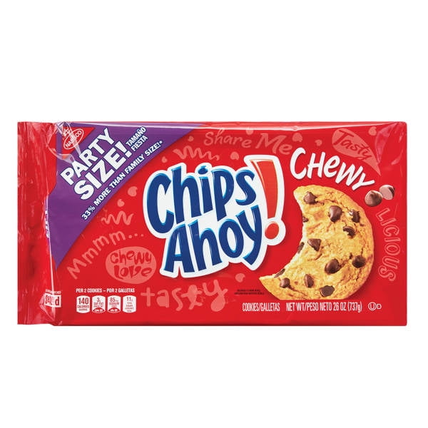Party Size Chewy Chips Ahoy Cookies, 26 oz Packaging May Vary - Walmart.com