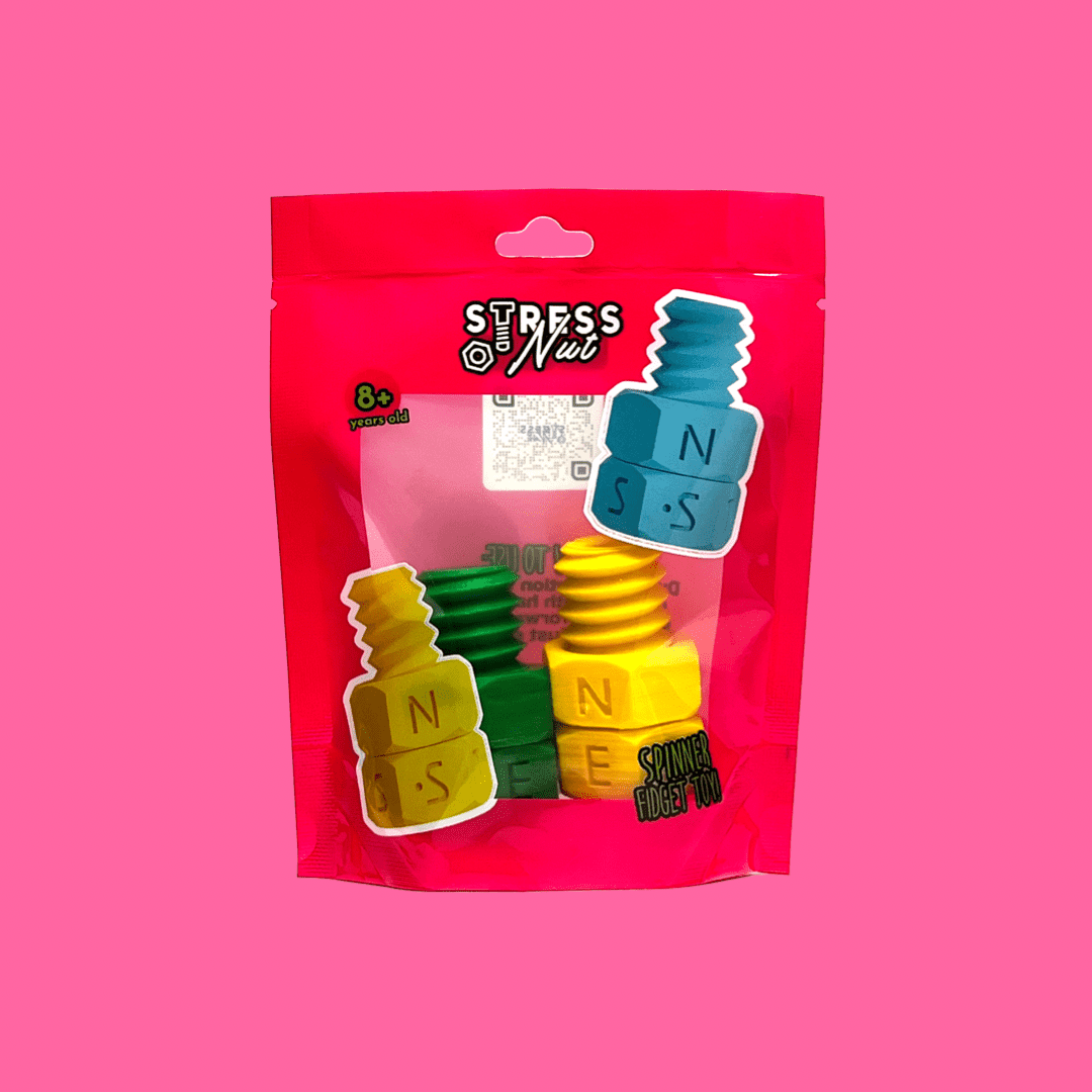 Party Size Fidget toys Set of 2-Pack of 2, Gift Stockers, Stress Nuts ...