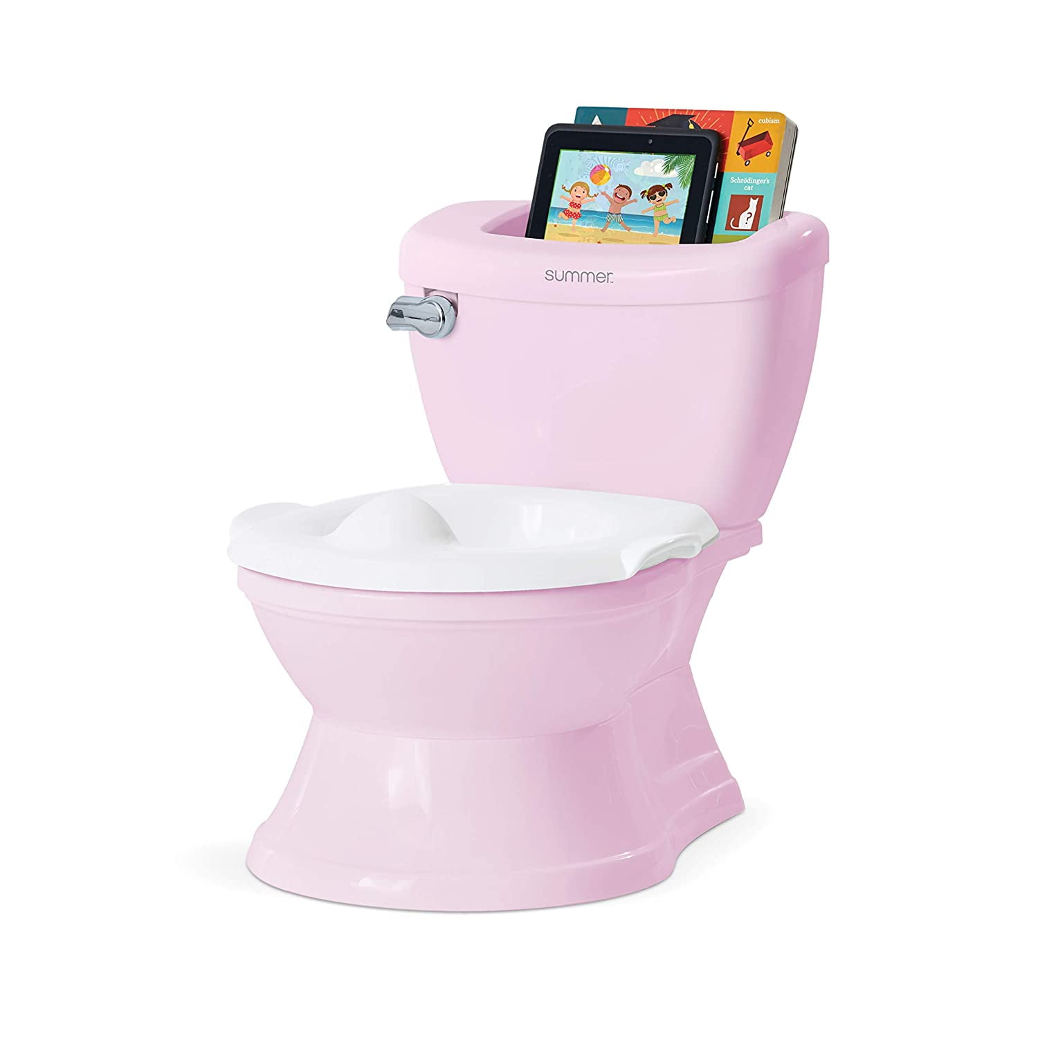 Party My Size Potty with Transition Ring & Storage, Pink -Realistic ...