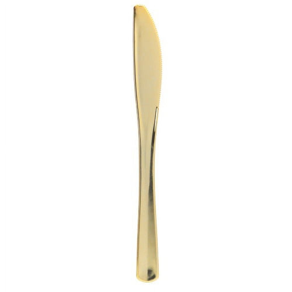 Party Source Gold Splendor Looks like Real Gold Plastic Knives 25ct ...