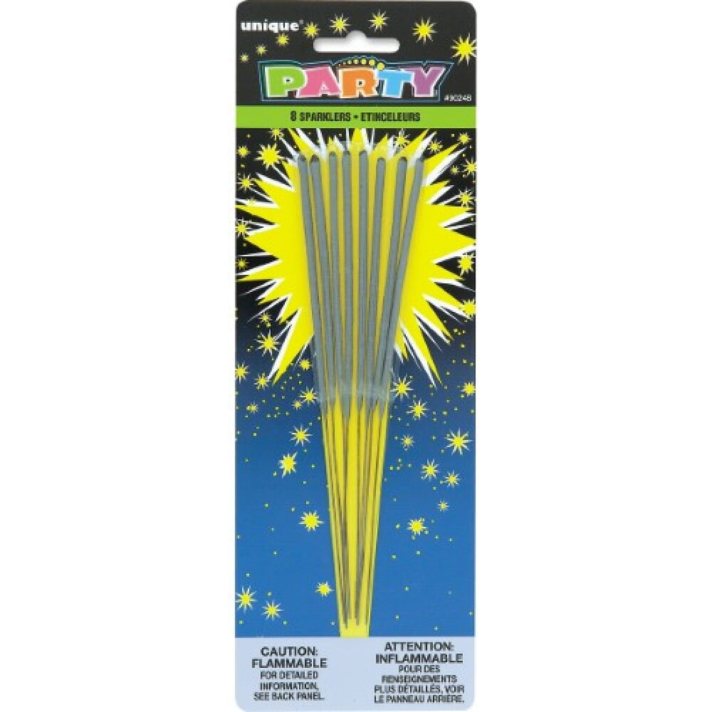 Unique Metal Stem Party Sparklers, 32 Count - Walmart.com