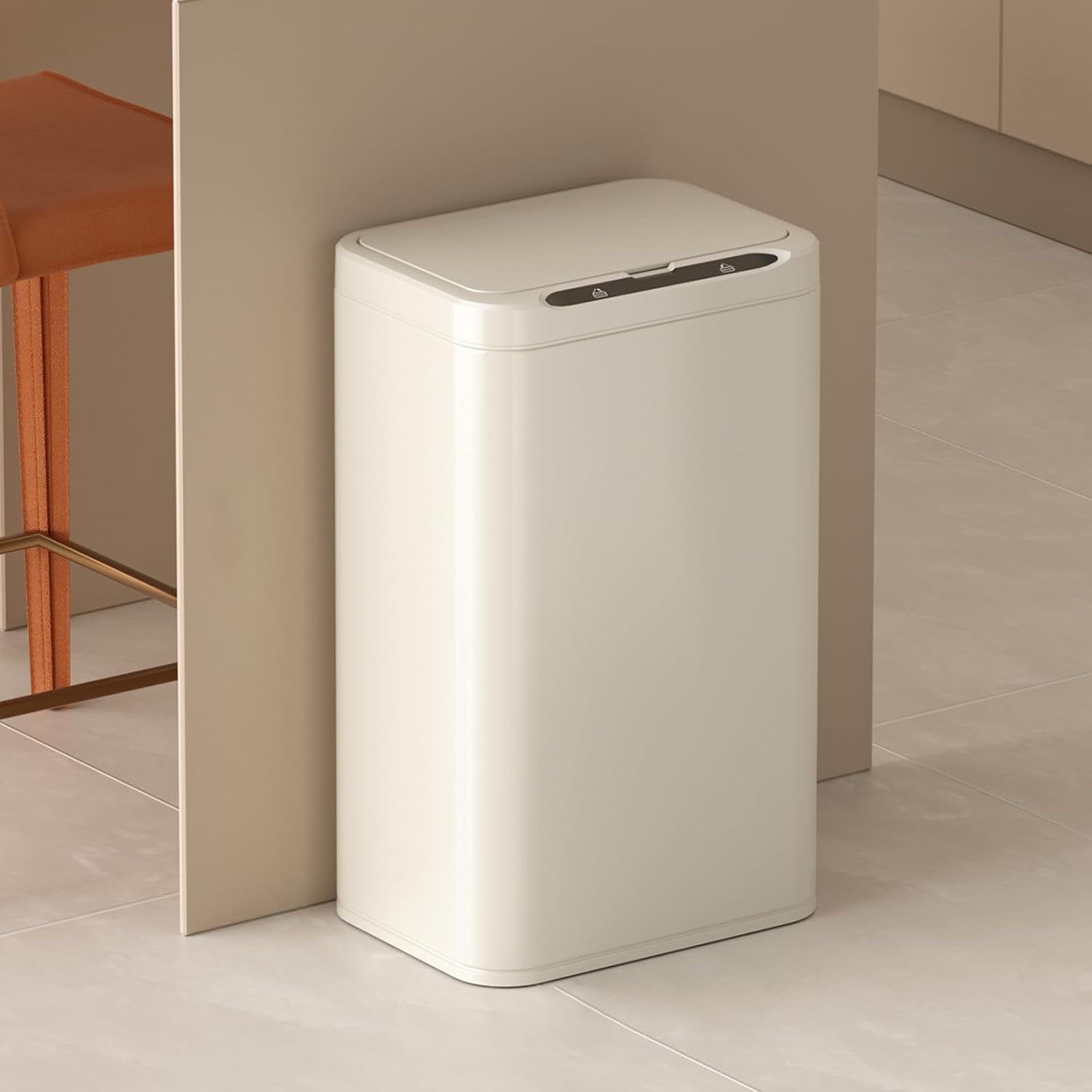 Party Stainless Steel Office Trash Can Motion Sensor Garbage Can ...