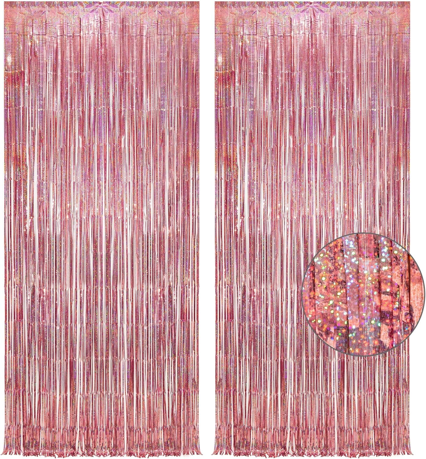 Party Streamers Decoration - Foil Fringe Backdrop for 2026 NYE ...