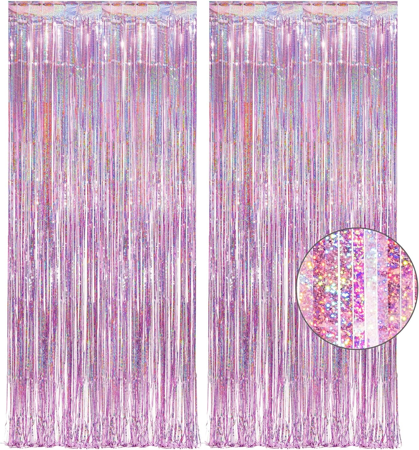 Party Streamers Decoration - Foil Fringe Backdrop for 2026 NYE ...