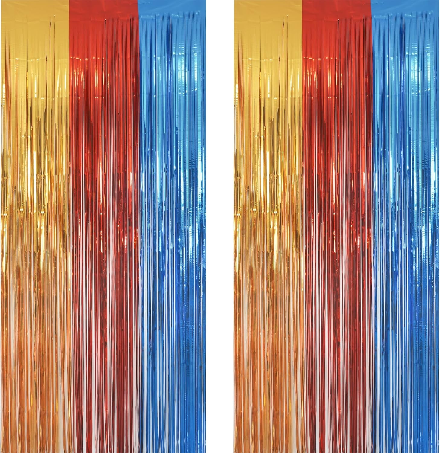 Party Streamers Decoration - Foil Fringe Backdrop for 2026 NYE ...