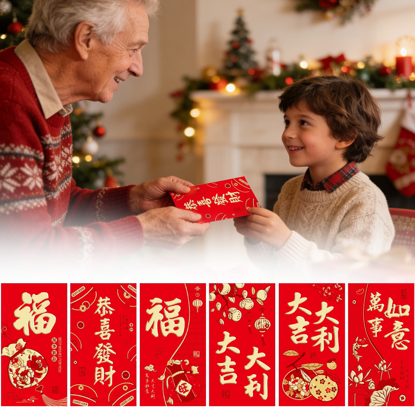 Party Supplies,6 Designs Chinese New Year Red Envelopes 2026 Bao ...