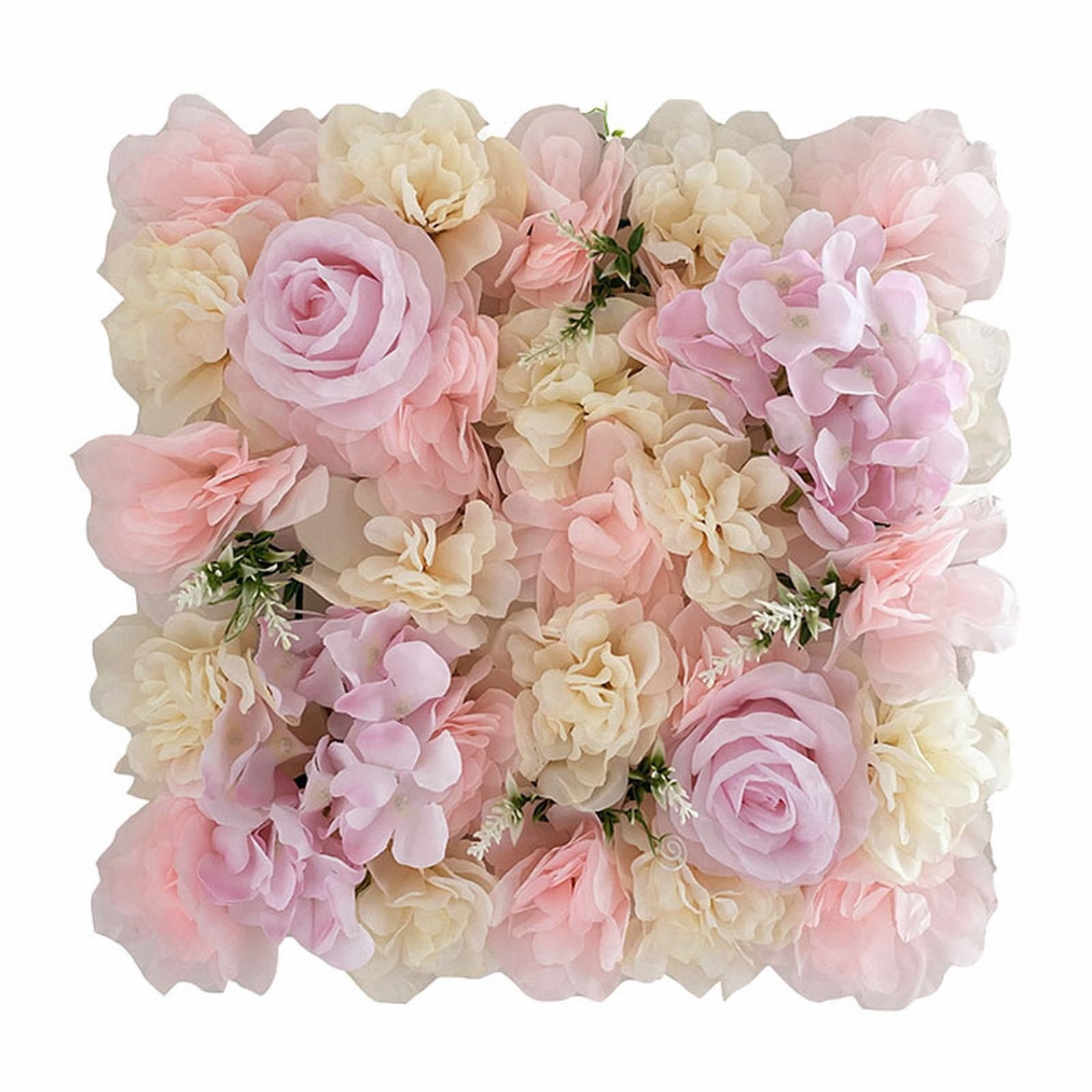 Party Supplies Artificial Flower Wall Flower Wall 13.78x13.78 Inche Flower Wall Decor Silk ...