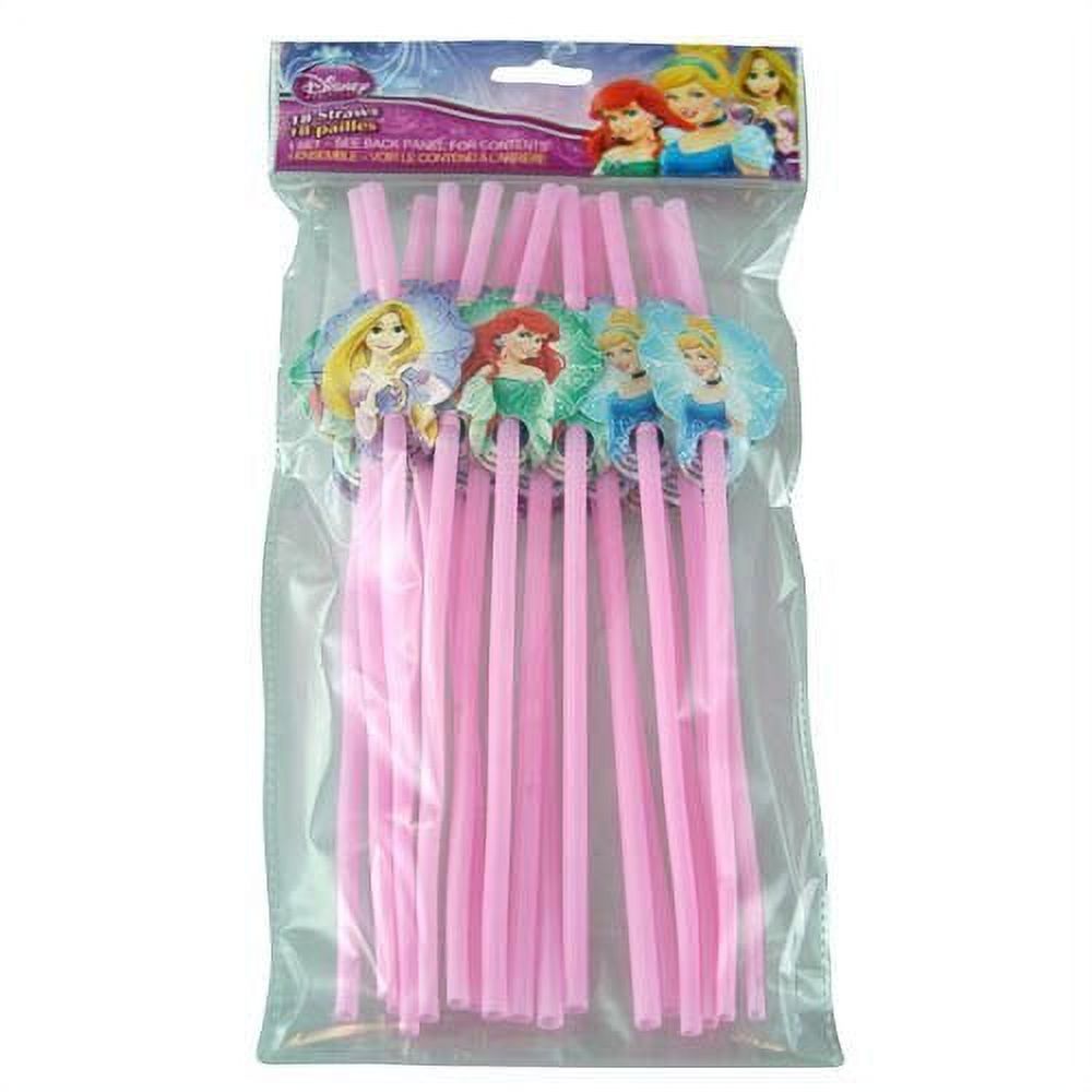 Party Supplies - Disney - Princess 18pk Character Straws 65319 ...