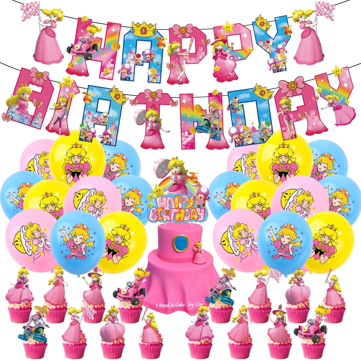 Party Supplies Mario Birthday Party Supplies and Decorations Set ...