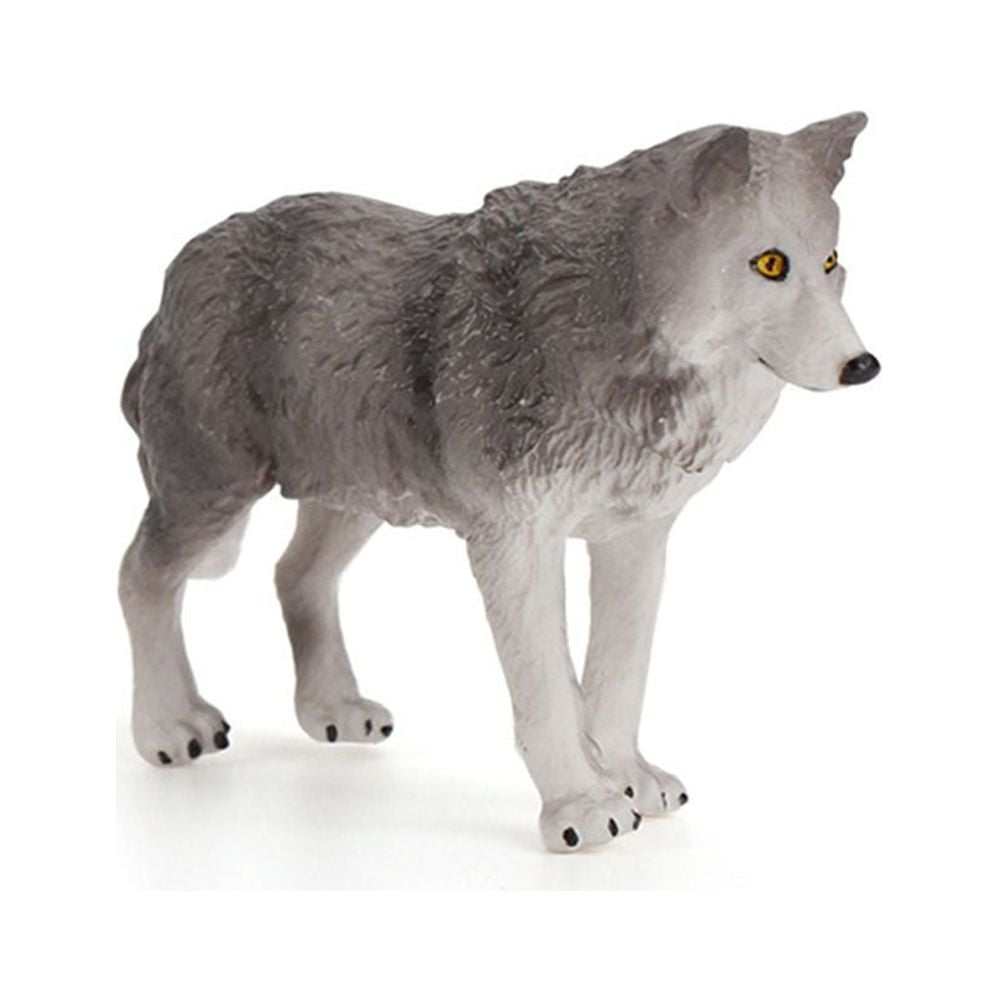 Party Supplies Realistic Kid Woodland Toy Wolf Figurines Animal GRAY ...
