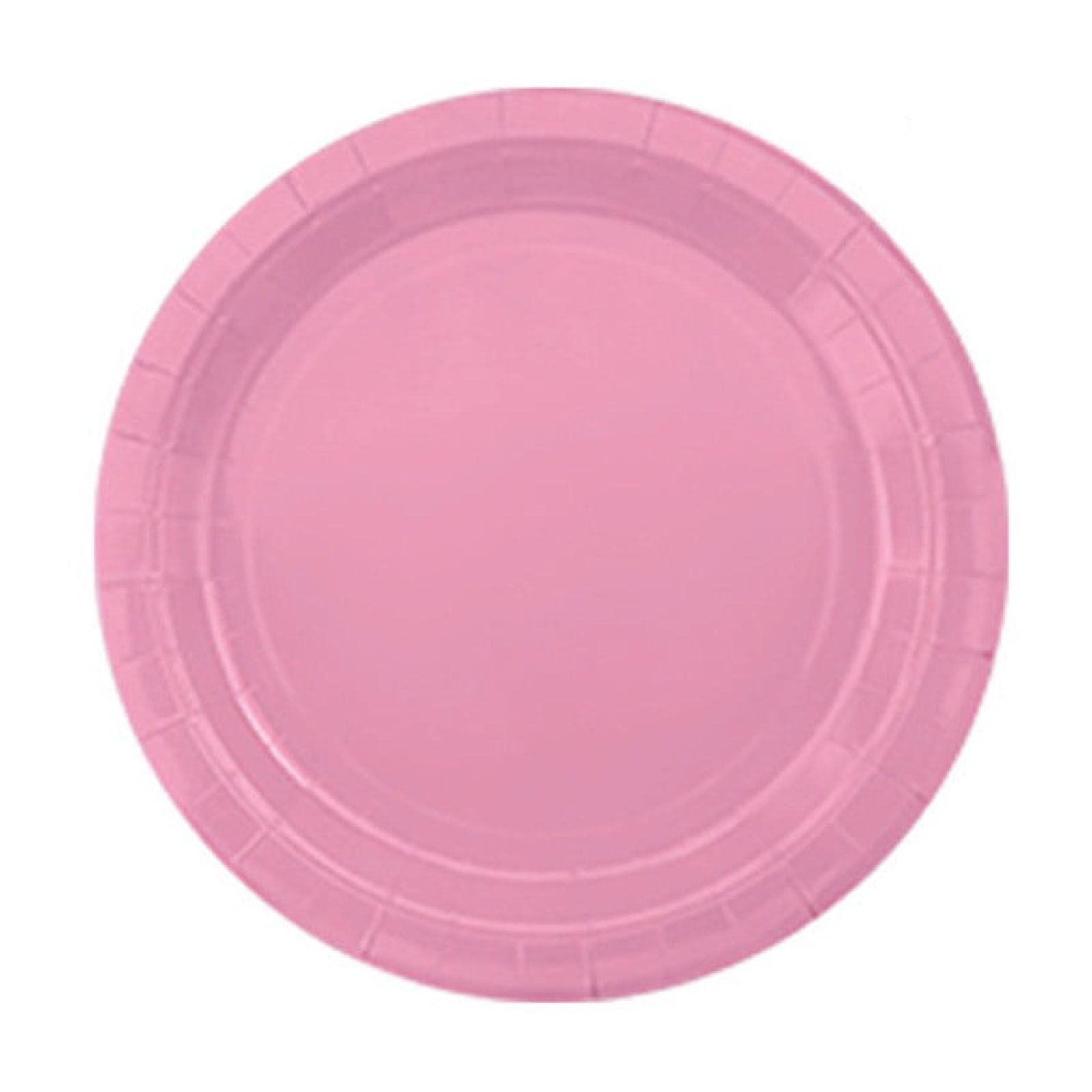 Party Supplies Sturdy Pink Paper Plates 50 Pack, 9-Inch Disposable ...