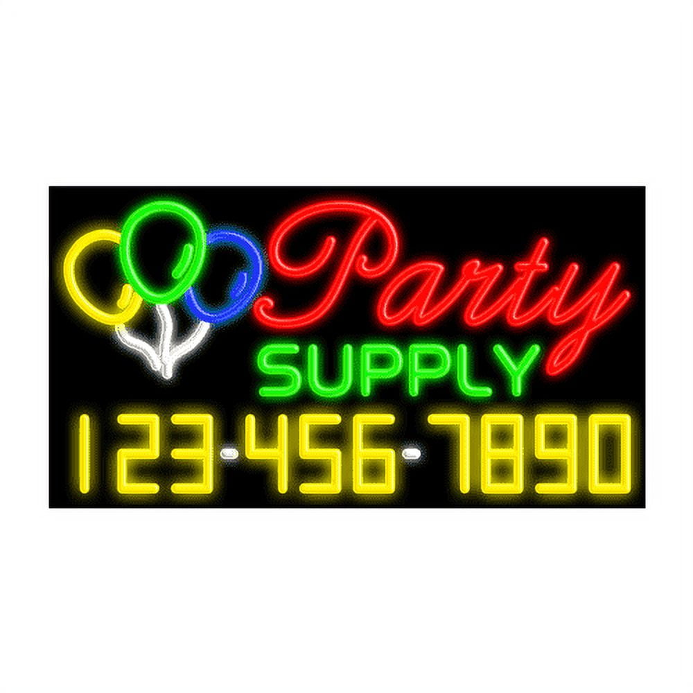 Party Supply-Glass Neon Sign Made in USA - Walmart.com