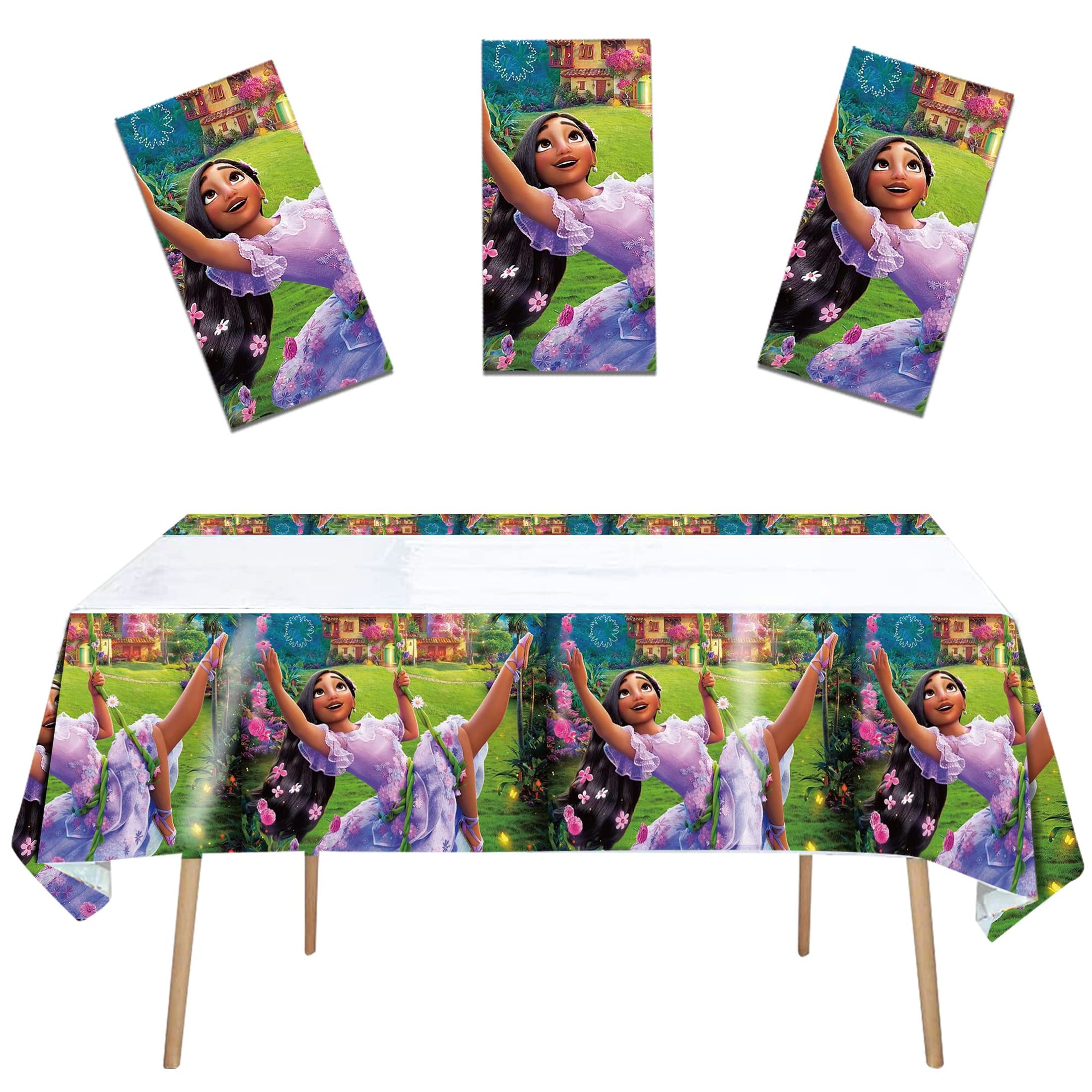 Party Table Trio Covers - Set of 3 Tablecloths for Birthday Decor ...