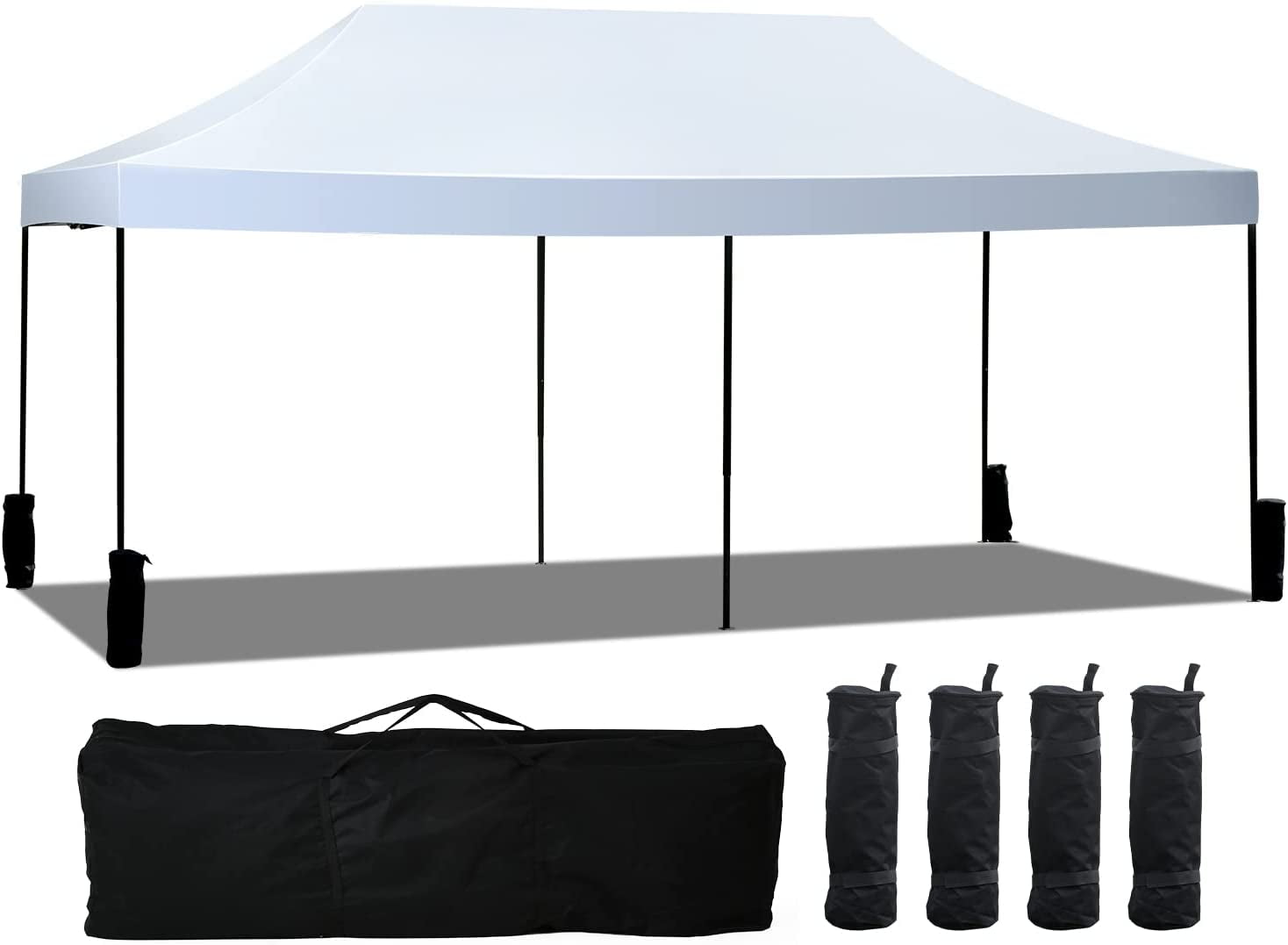 Party Tent,10x20 Canopy Tent Pop Up Canopy Folding Protable Ez up ...