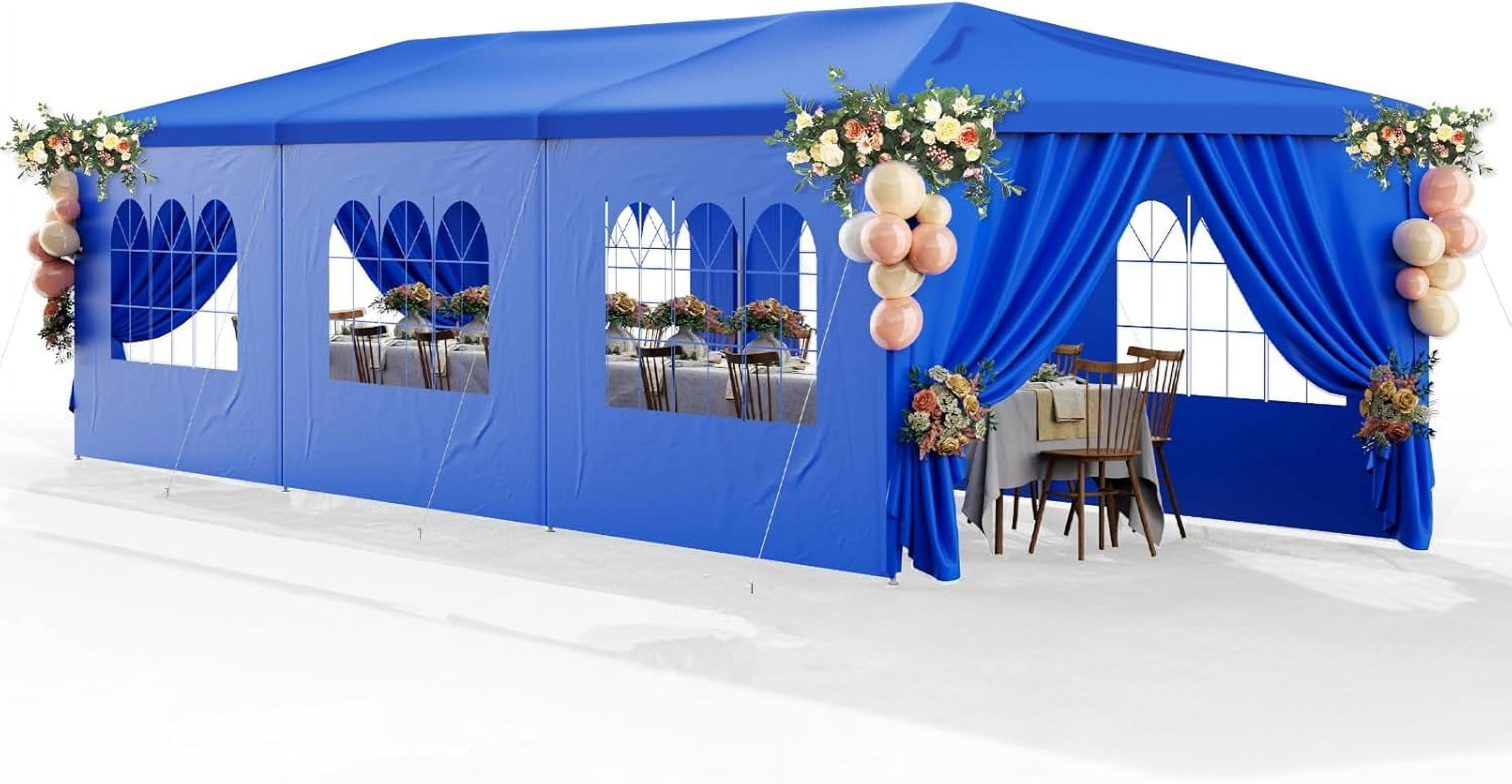 Party Tent 10x30 Outdoor Wedding Tents for Parties, Heavy Duty Canopy ...