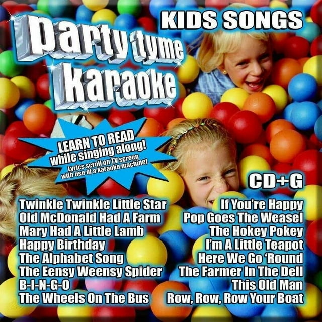 Party Time Karaoke Kids Songs CD+G Audio CD - Walmart.com