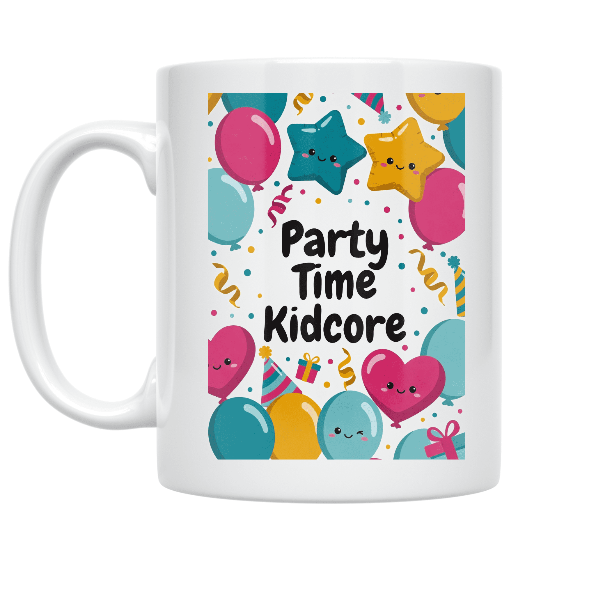Party Time Kidcore Design - Kids Birthday Celebration - 11 oz Ceramic ...