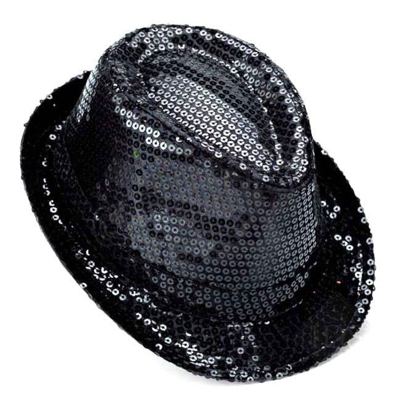 Party Top Hat with Sequins, 11-inch, Black - Walmart.com