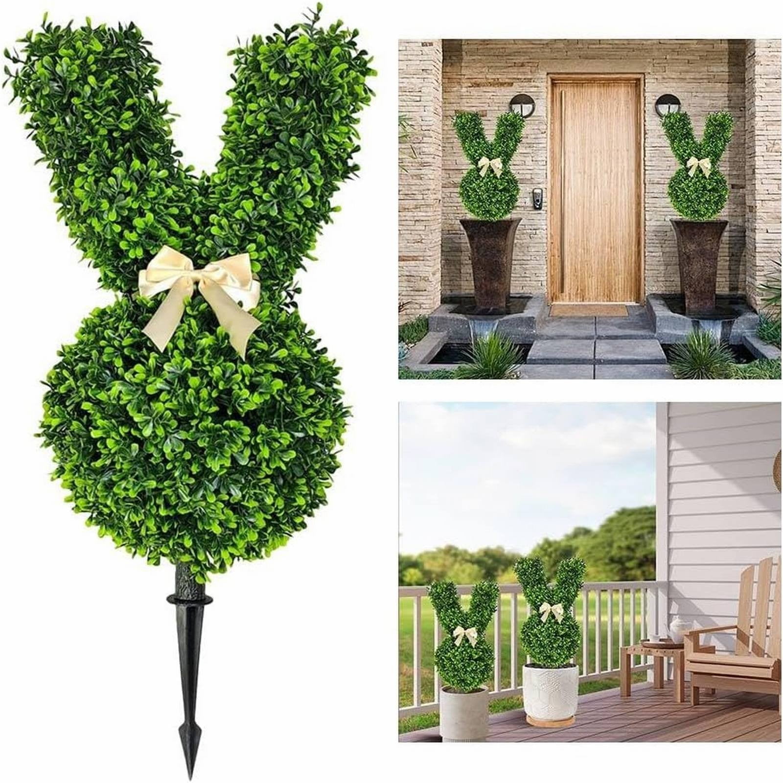 Party Toppers Horticultural Card Insertion Bunny Topiary Green ...