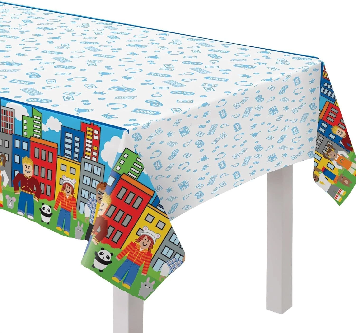 Party Town Video Game Theme Kids Birthday Party Decoration Paper ...