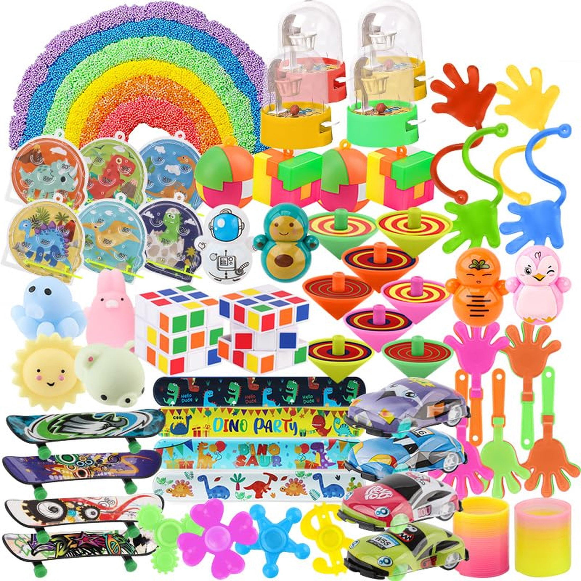 Party Treasure Box Toy Pack - 65 Pcs Clroom Prizes, Mini Bulk Gifts ...
