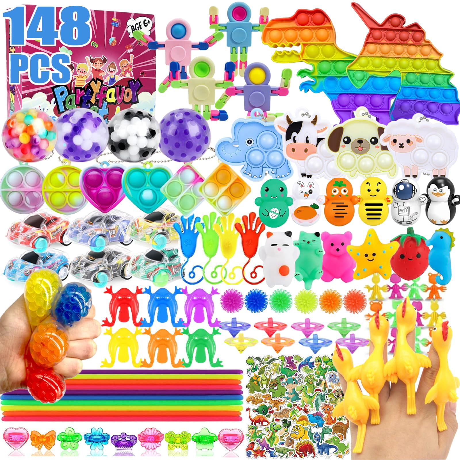 Party Treasure Prizes Box - 148 PCS Party for Classroom Kid 8-12 ...