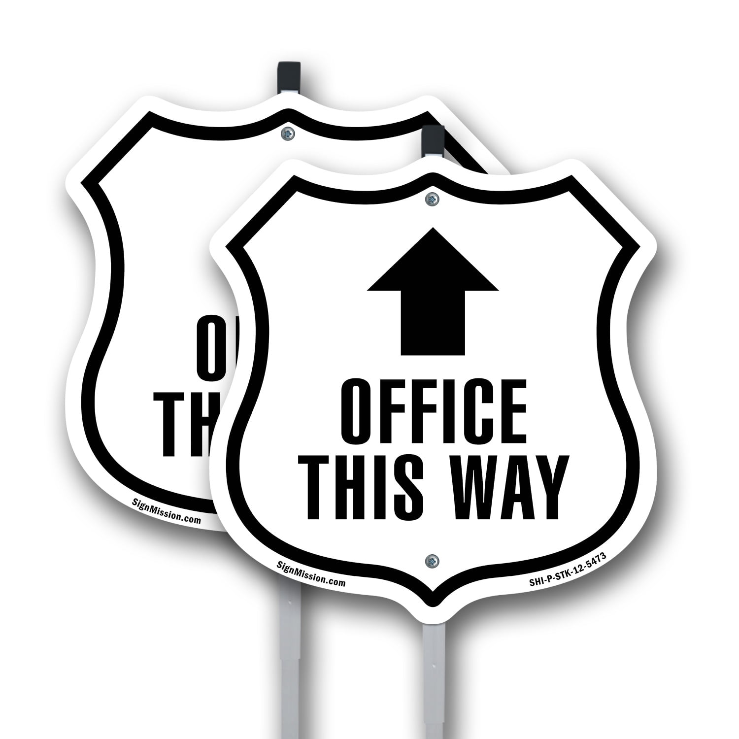 Party This Way (2 Pack) 12 inch X 12 inch Shield Shaped Commercial ...
