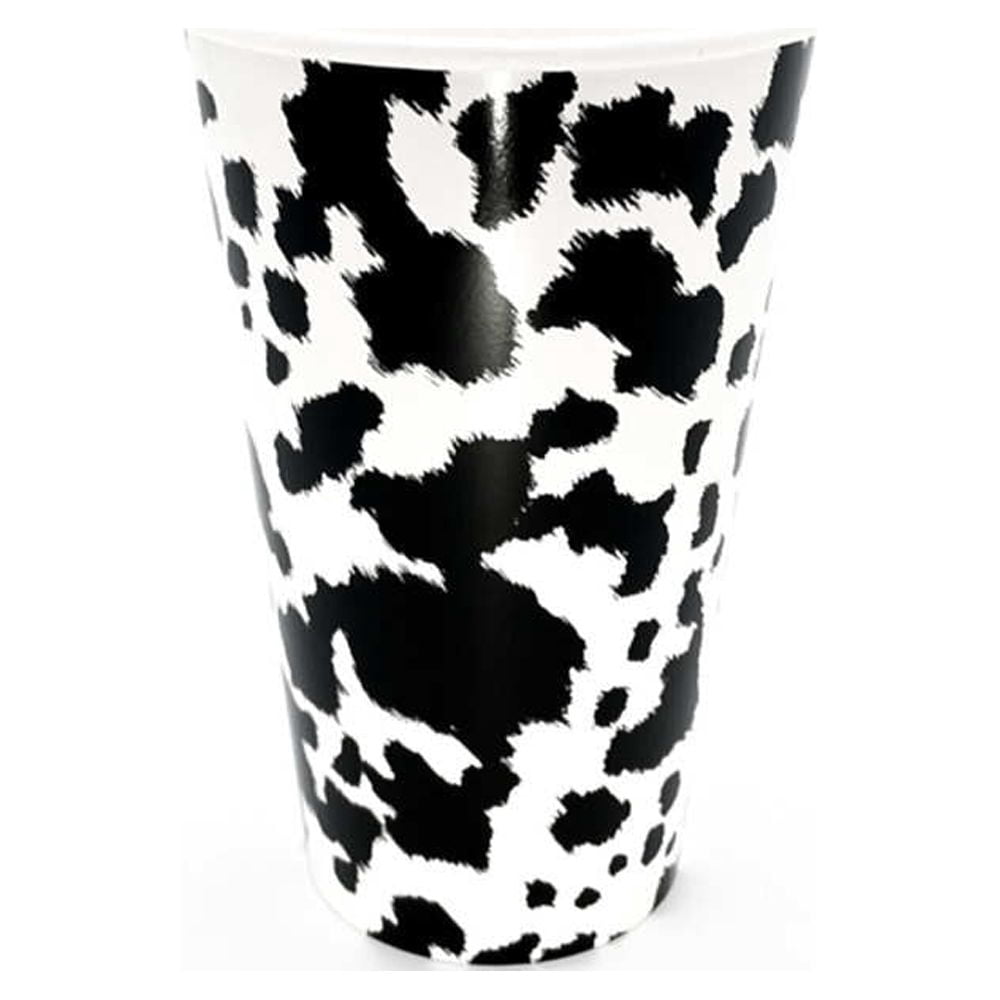 Party West Paper Goods Black Cowhide Cups 8/Set - Walmart.com