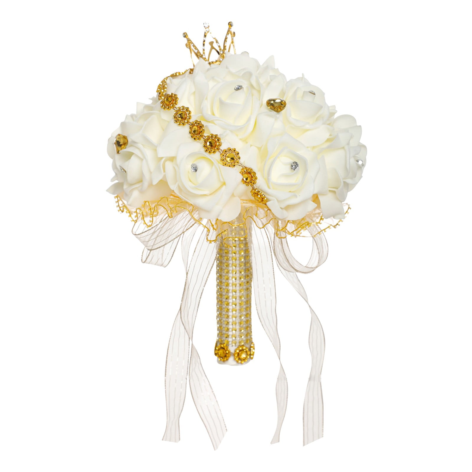 Party bionic flower Amagogo Artificial Bridal Bouquet, Wedding Bouquet ...