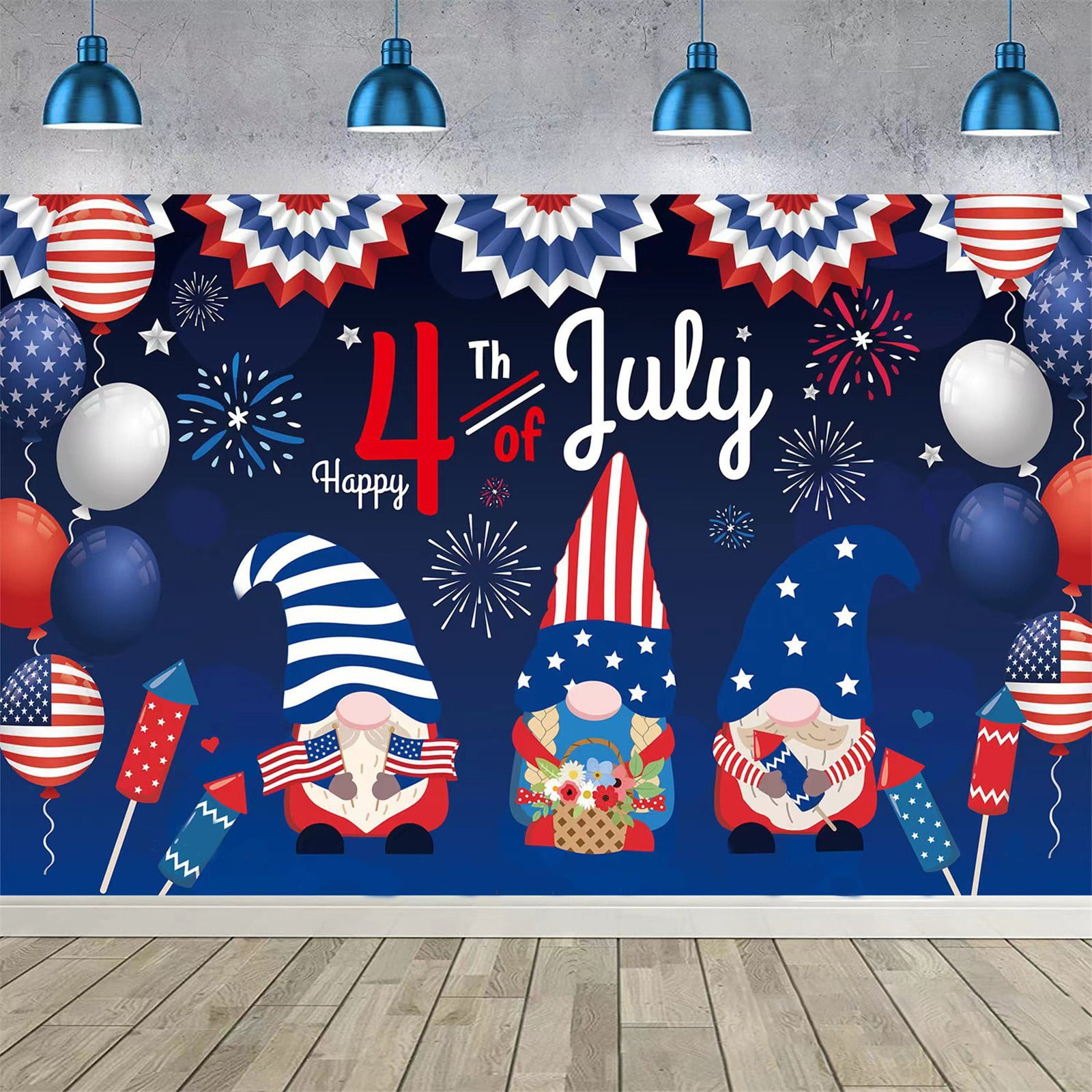 Party favors American Flag Banner Statue Of Liberty Decor Independence ...