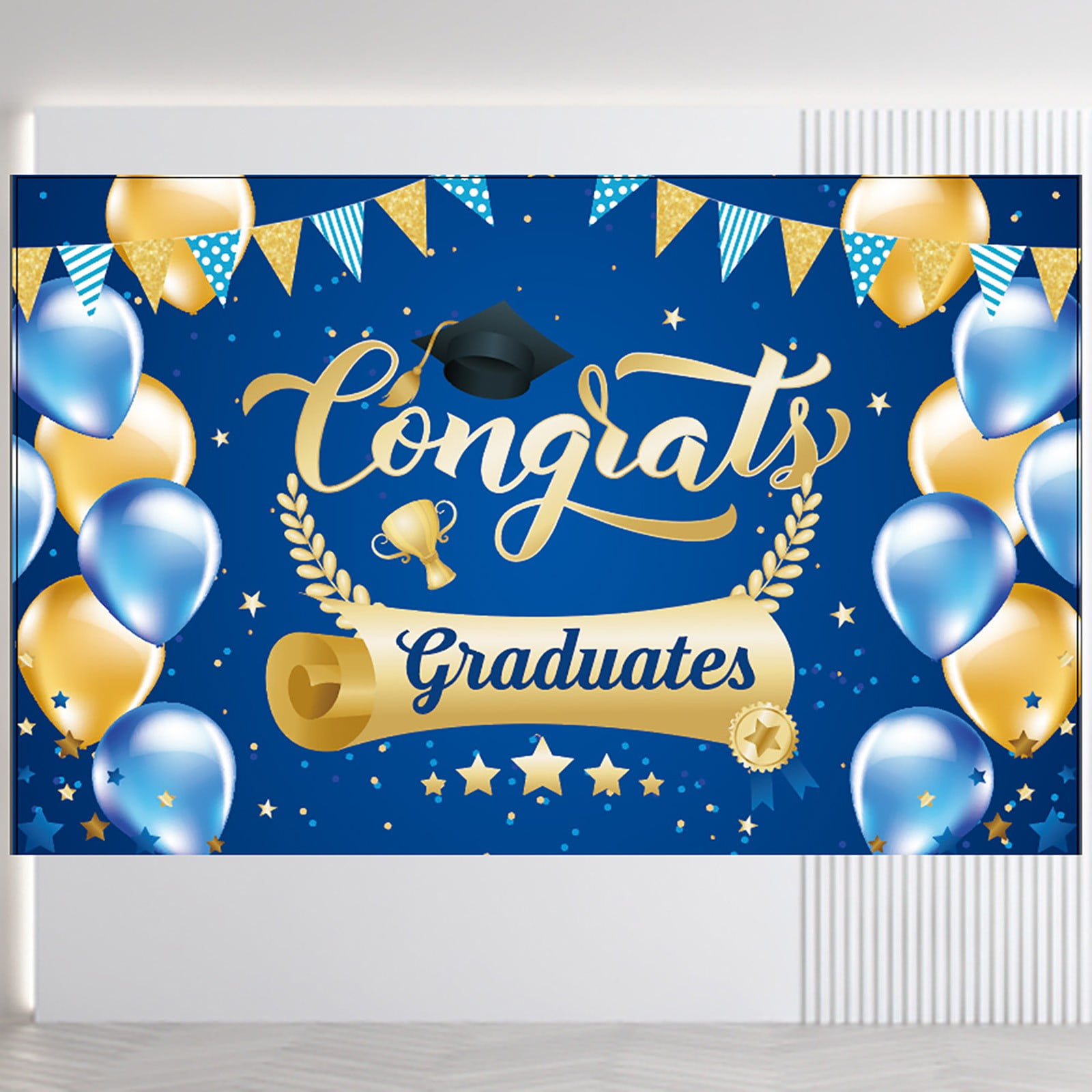 Party favors Graduation Banner Class Of 2024 Decorations Black And Gold ...
