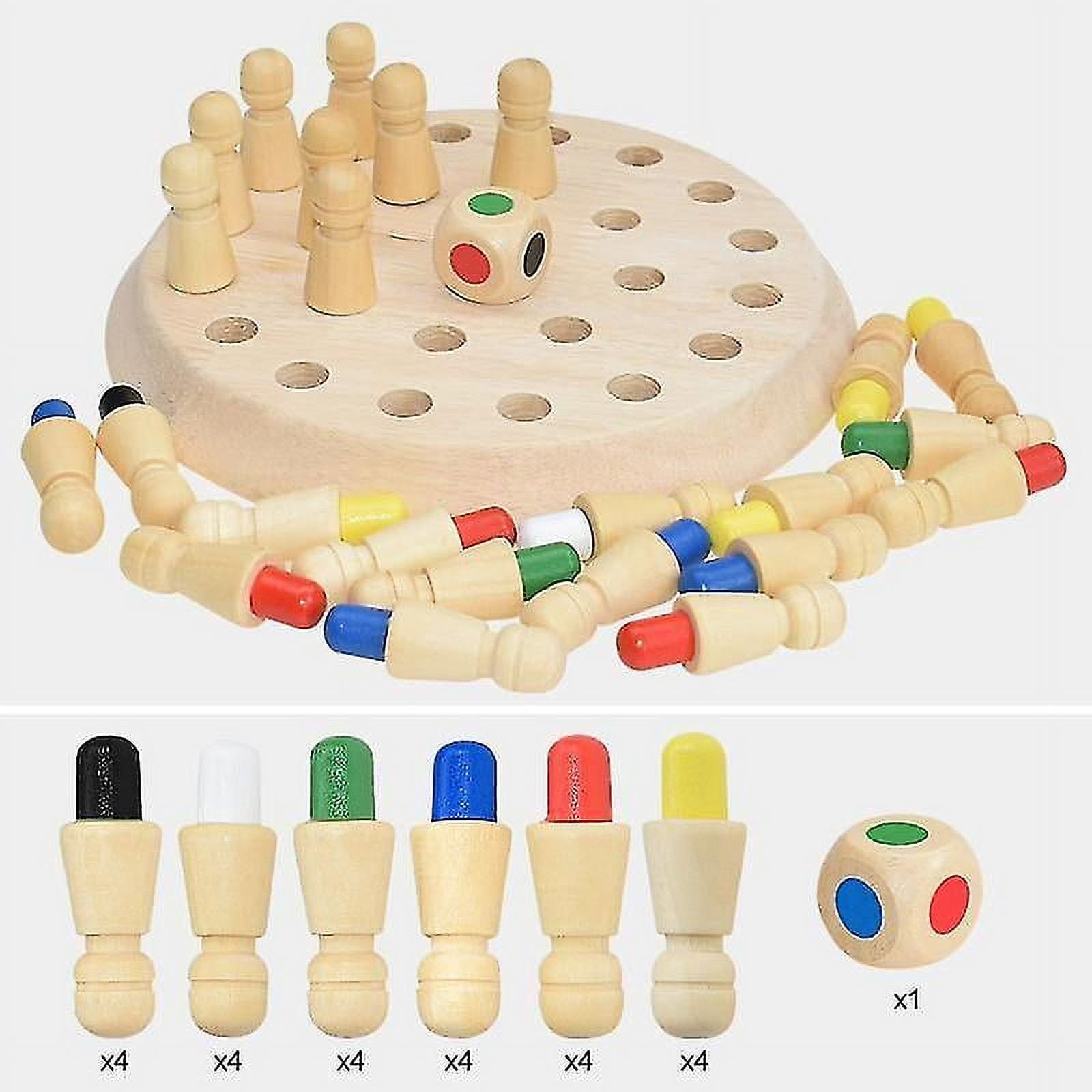 Party games wooden memory chess game match sticks block board cognitive ...