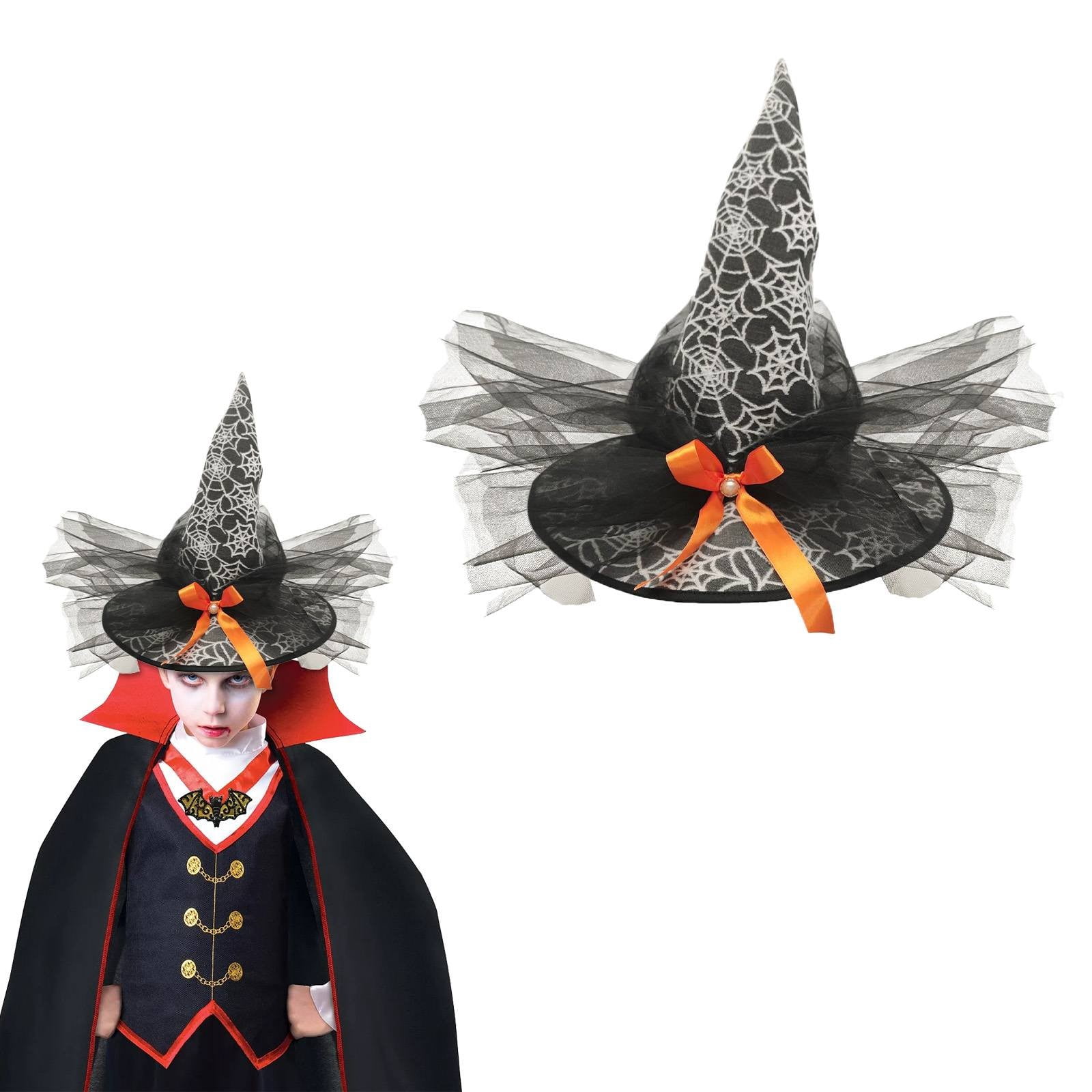 Party supplies Halloween Witch Hat Mesh Pumpkin Witch Hat chiidren's ...