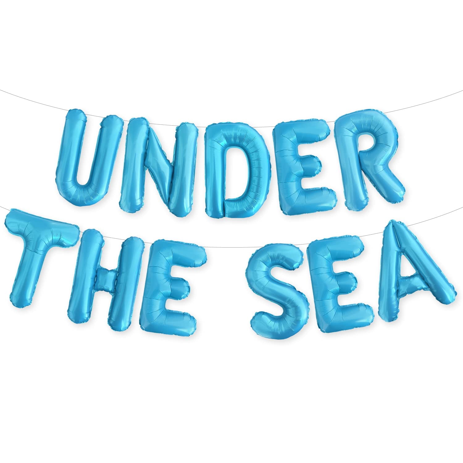 PartyForever UNDER THE SEA SSF20 Balloons Banner Light Blue Mermaid ...