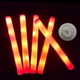 PartyGlowz LED Foam Sticks Wands Batons 3 Flashing Mode Light Glow 18 ...