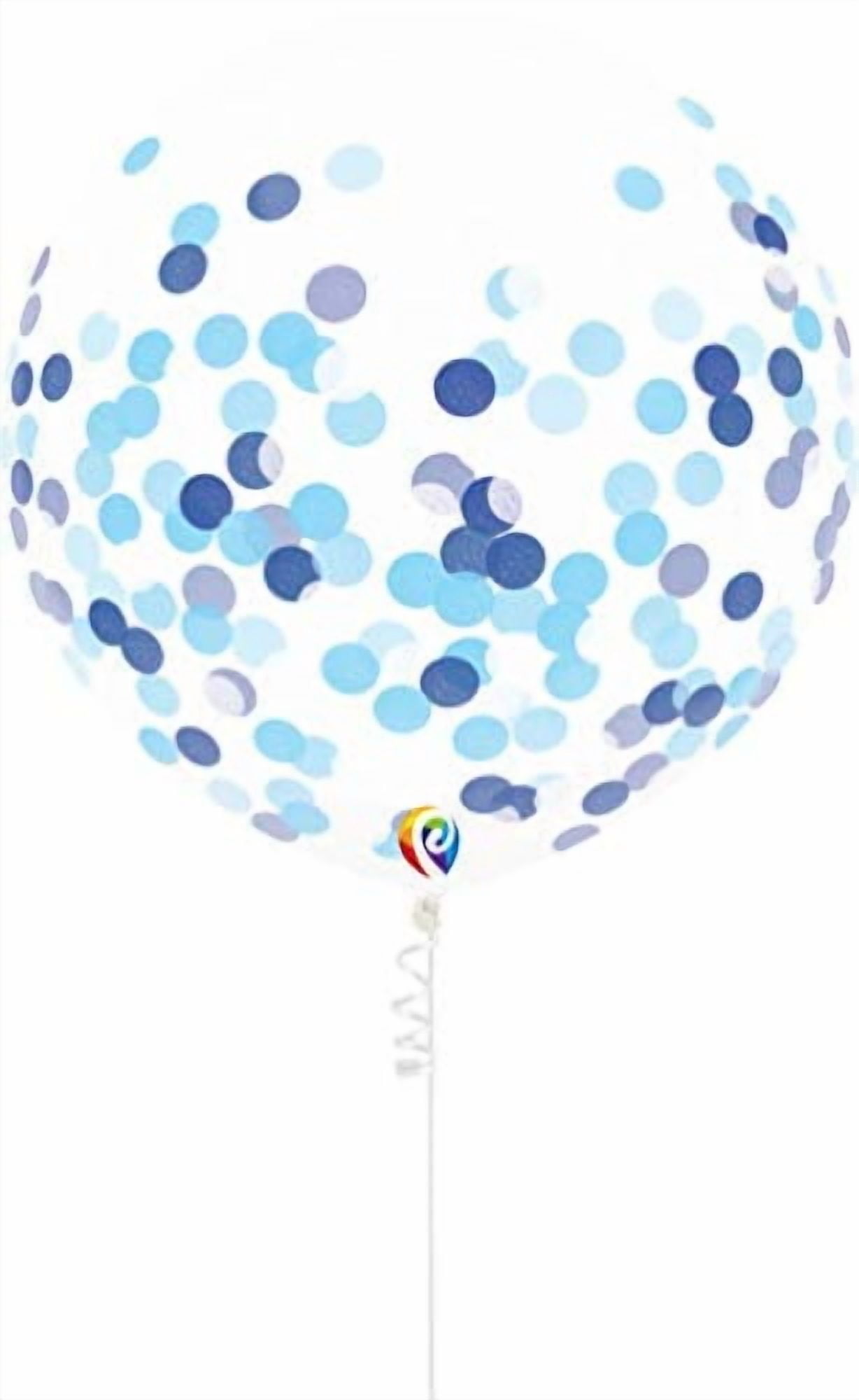 PartyMate Pre-Filled Confetti Balloons with Curling Ribbon, 17-Inch ...