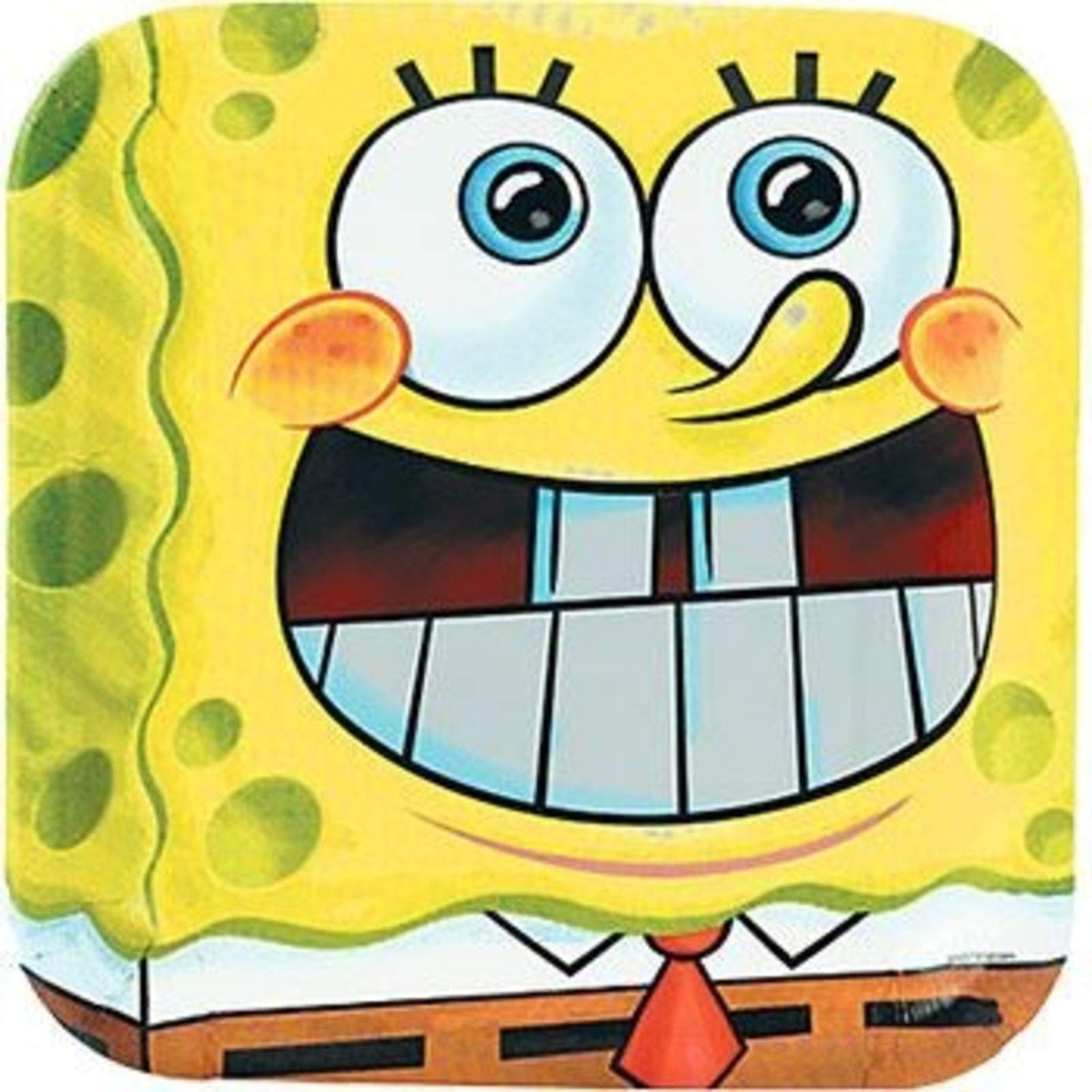 PartyPal Spongebob Squarepants Dinner Plates - Set of 8 Birthday Party ...