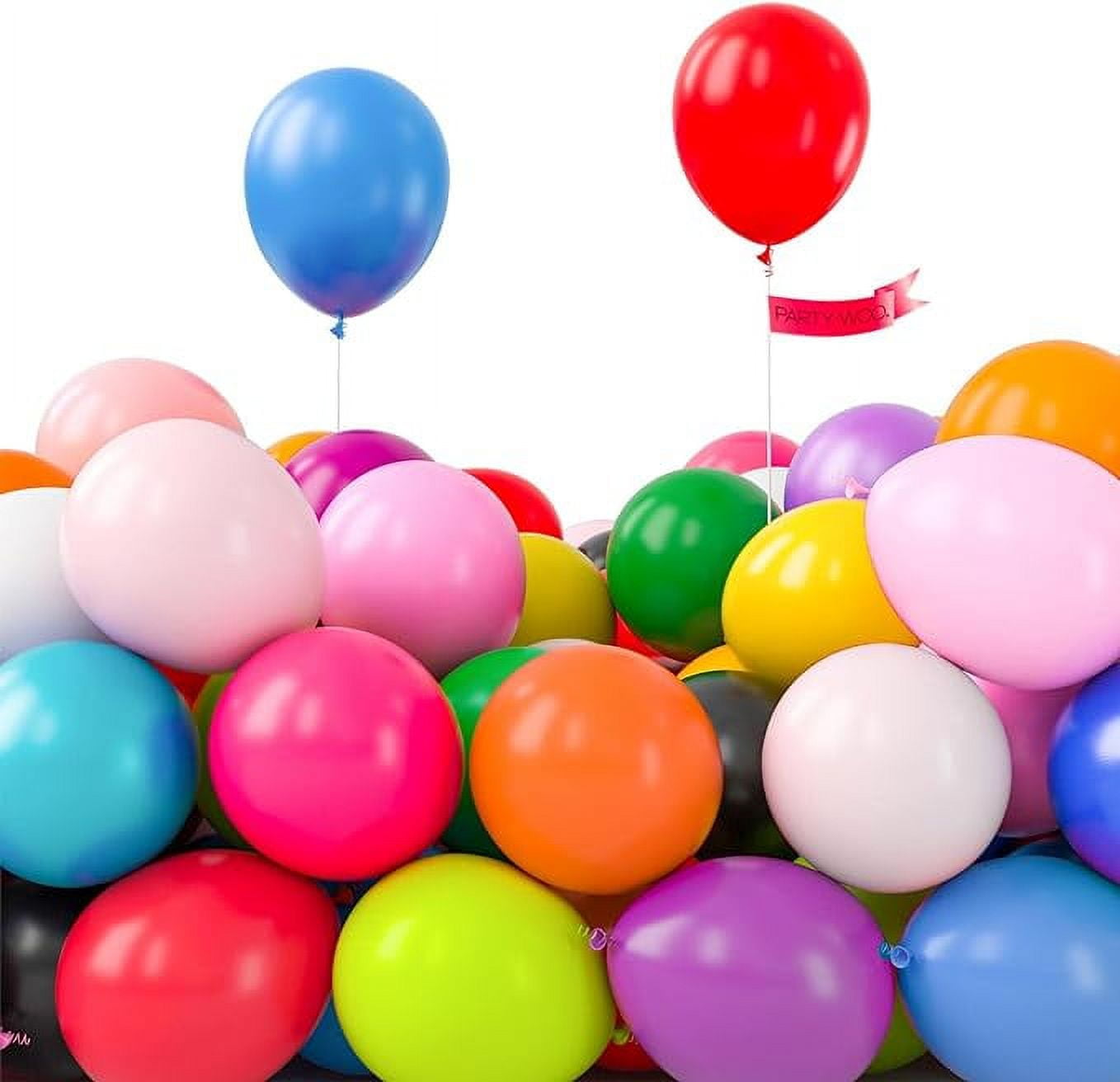 PartyWoo Balloons Assorted Colors, 120 pcs 5 Inch Rainbow Balloons ...