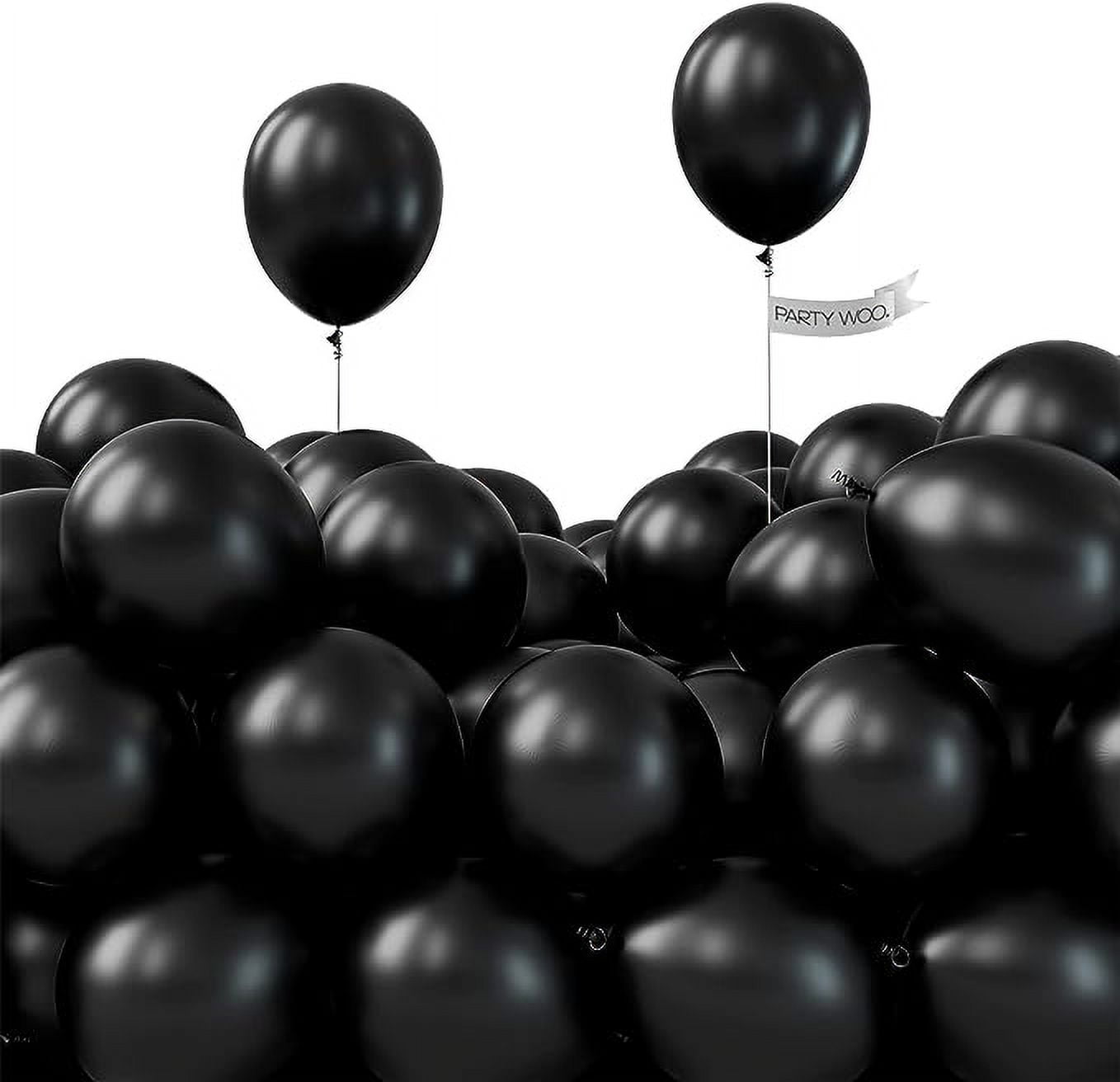 PartyWoo 5 Inch Matte Black Balloons, 120 pcs for Balloon Garland, Arch ...