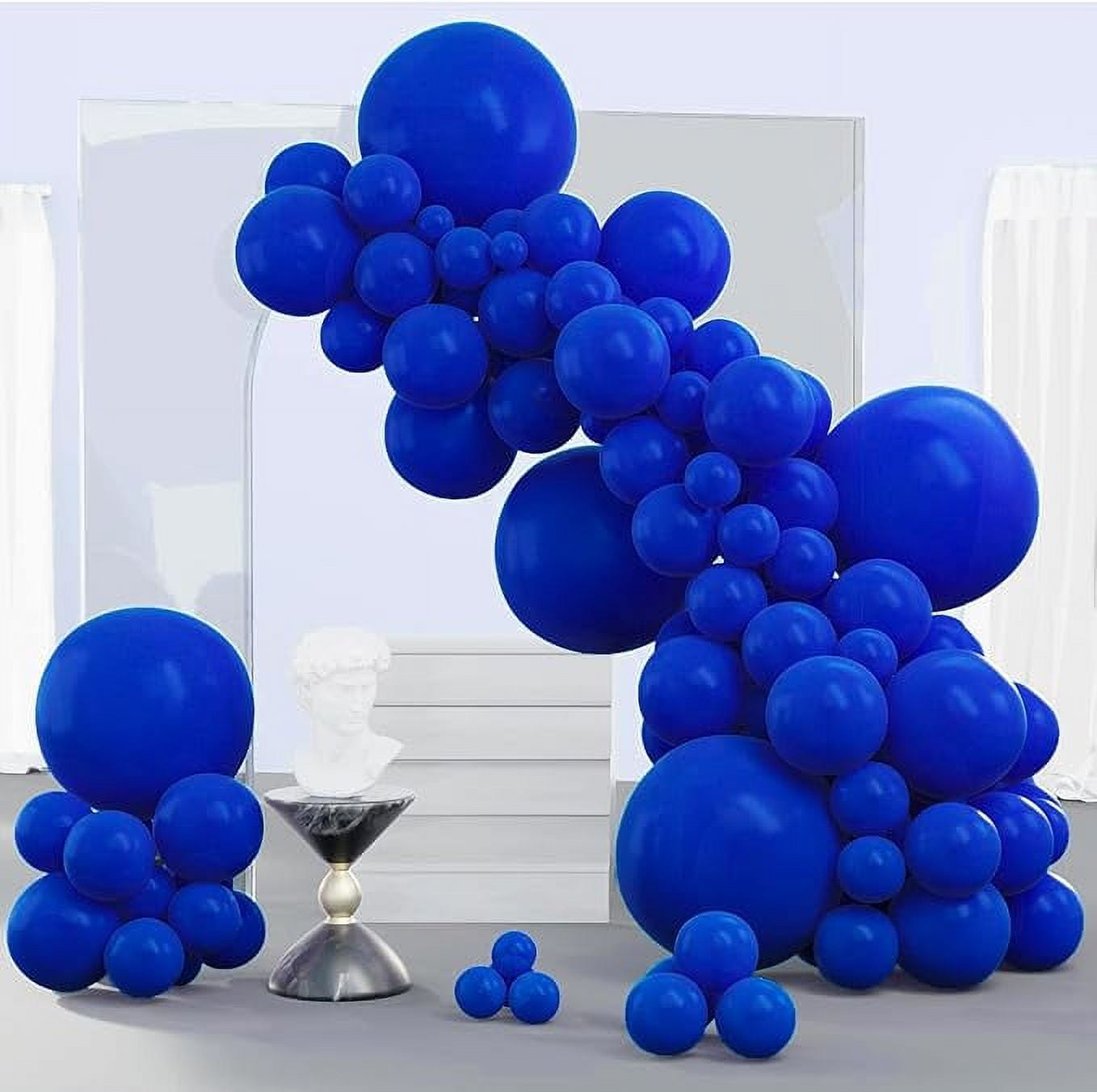 PartyWoo Dark Blue Balloons, 140 pcs Blue Balloons Different Sizes Pack of 18 Inch 12 Inch 10 ...