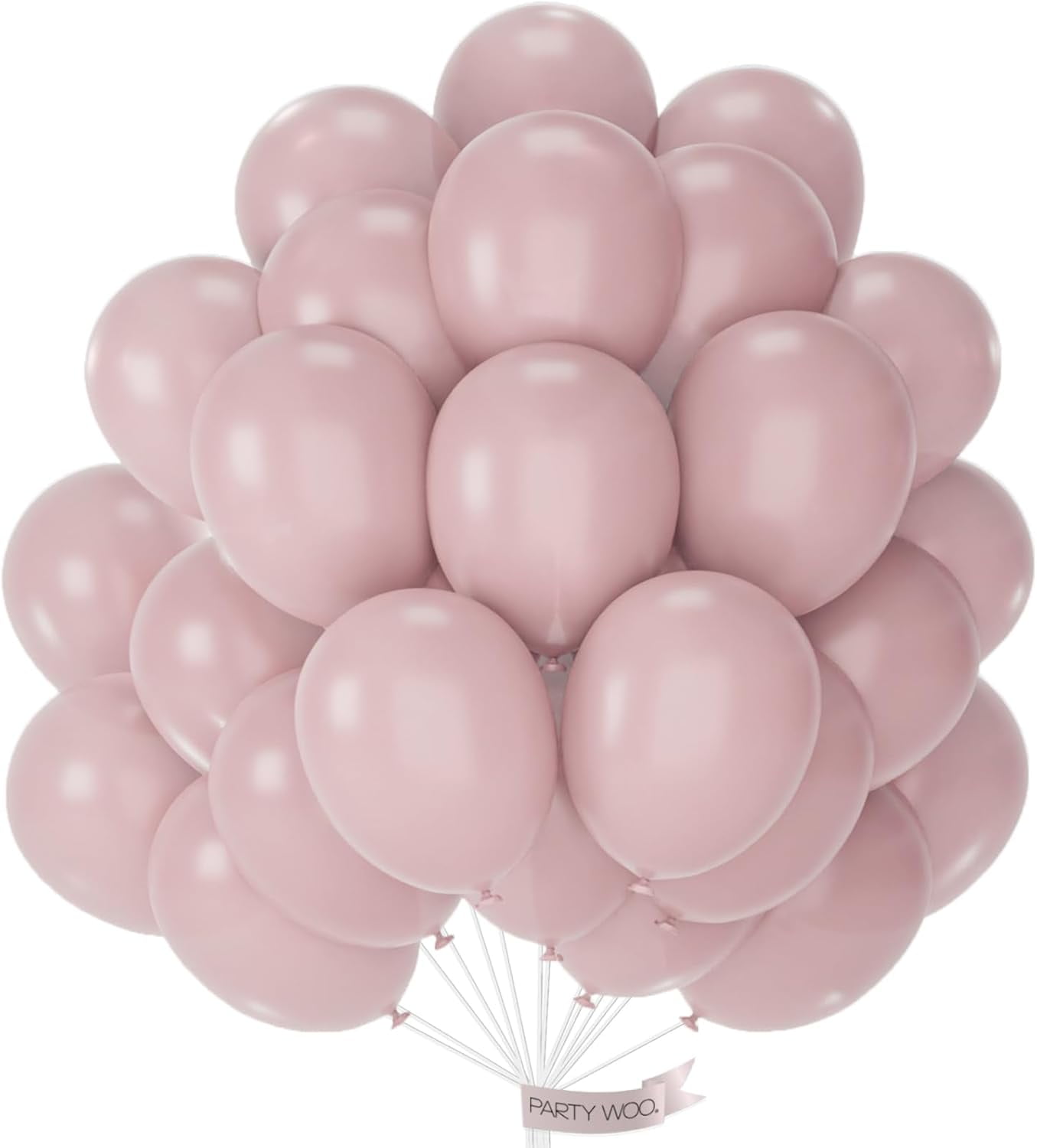 PartyWoo Dusty Pink Balloons 50 pcs 12 Inch Blush Pink Balloons for ...