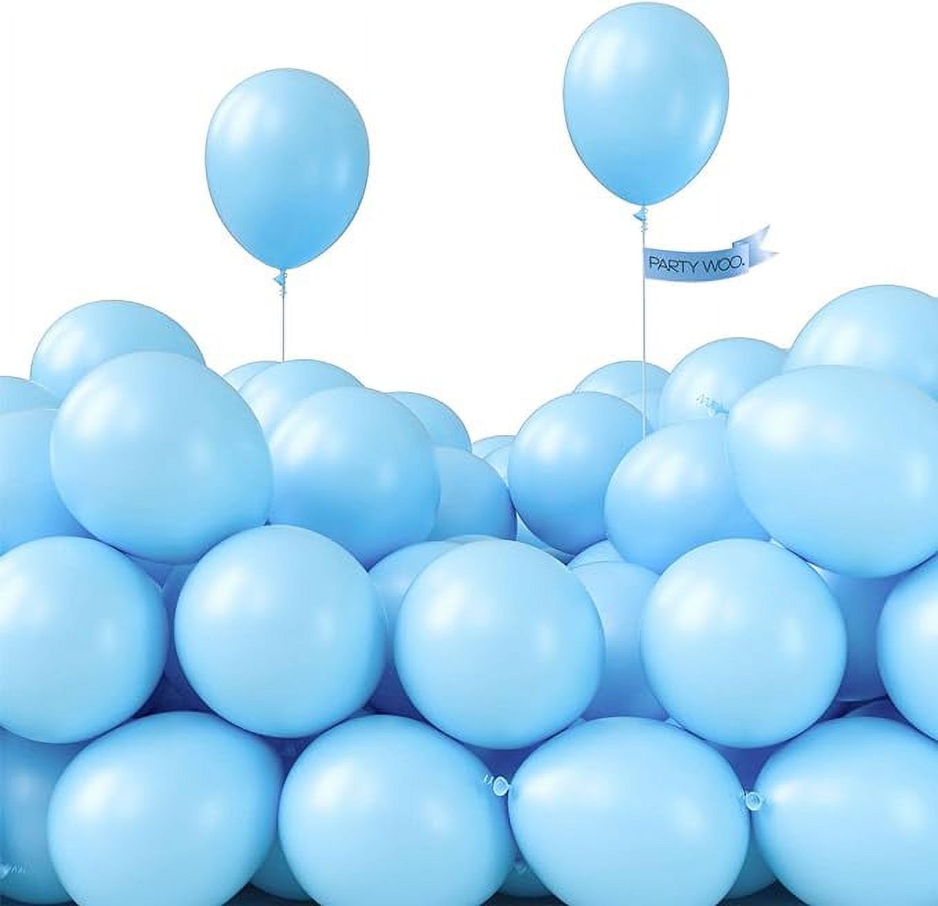 PartyWoo Light Blue Balloons 120 Pcs 5 Inch Matte Blue Balloons Blue PartyWoo Light Blue Balloons 120 Pcs 5 Inch Matte Blue Balloons Blue