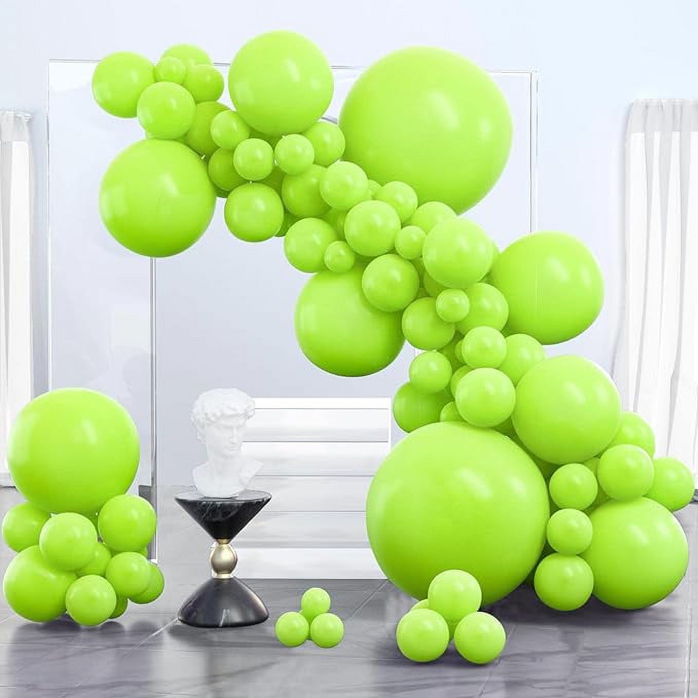 Latex Balloons, Lime Green, 12in, 10ct - Walmart.com