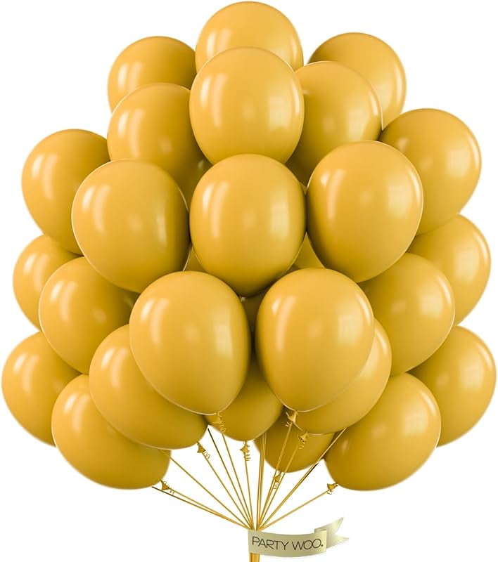 PartyWoo Metallic Gold Balloons 50 pcs 12 Inch Chrome Gold Balloons for ...