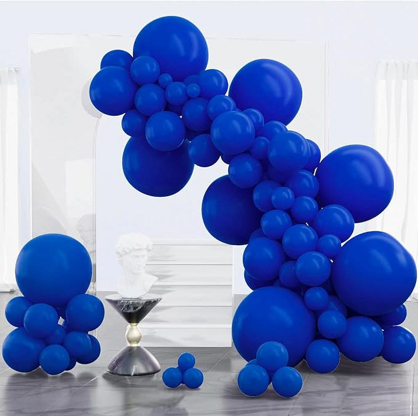 PartyWoo Persian Blue Balloons, 100 pcs Dark Blue Balloons Different ...