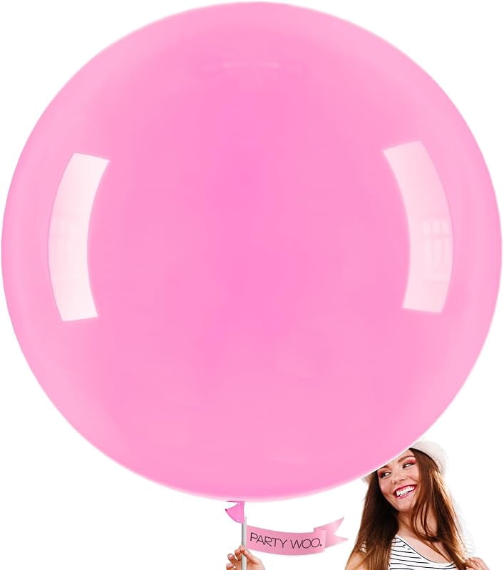 PartyWoo Red Balloons, 4 pcs 36 Inch Large Red Balloons, Big Red Latex ...