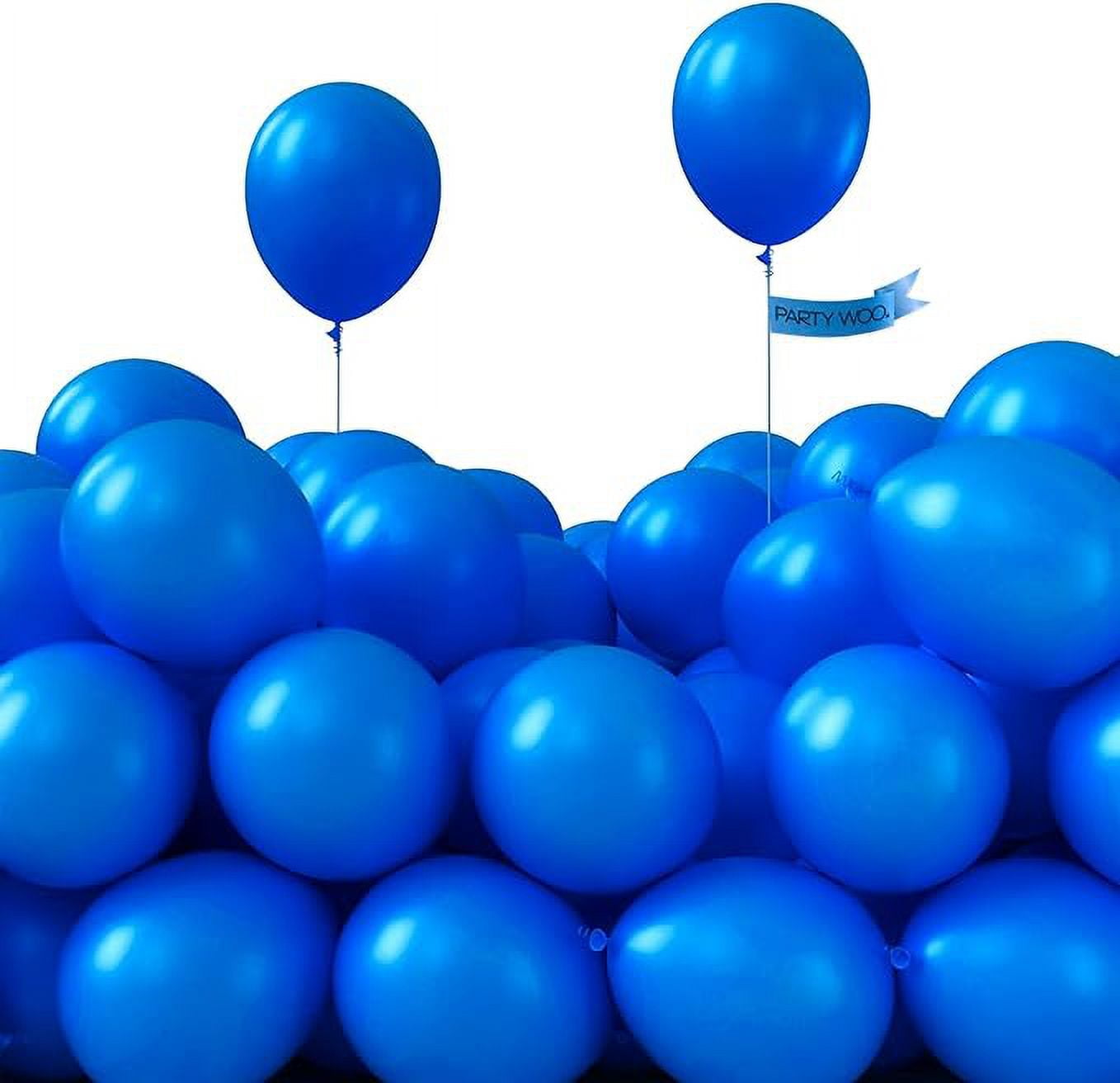 PartyWoo Royal Blue Balloons, 120 pcs 5 Inch Dark Blue Balloons, Blue Balloons for Balloon ...